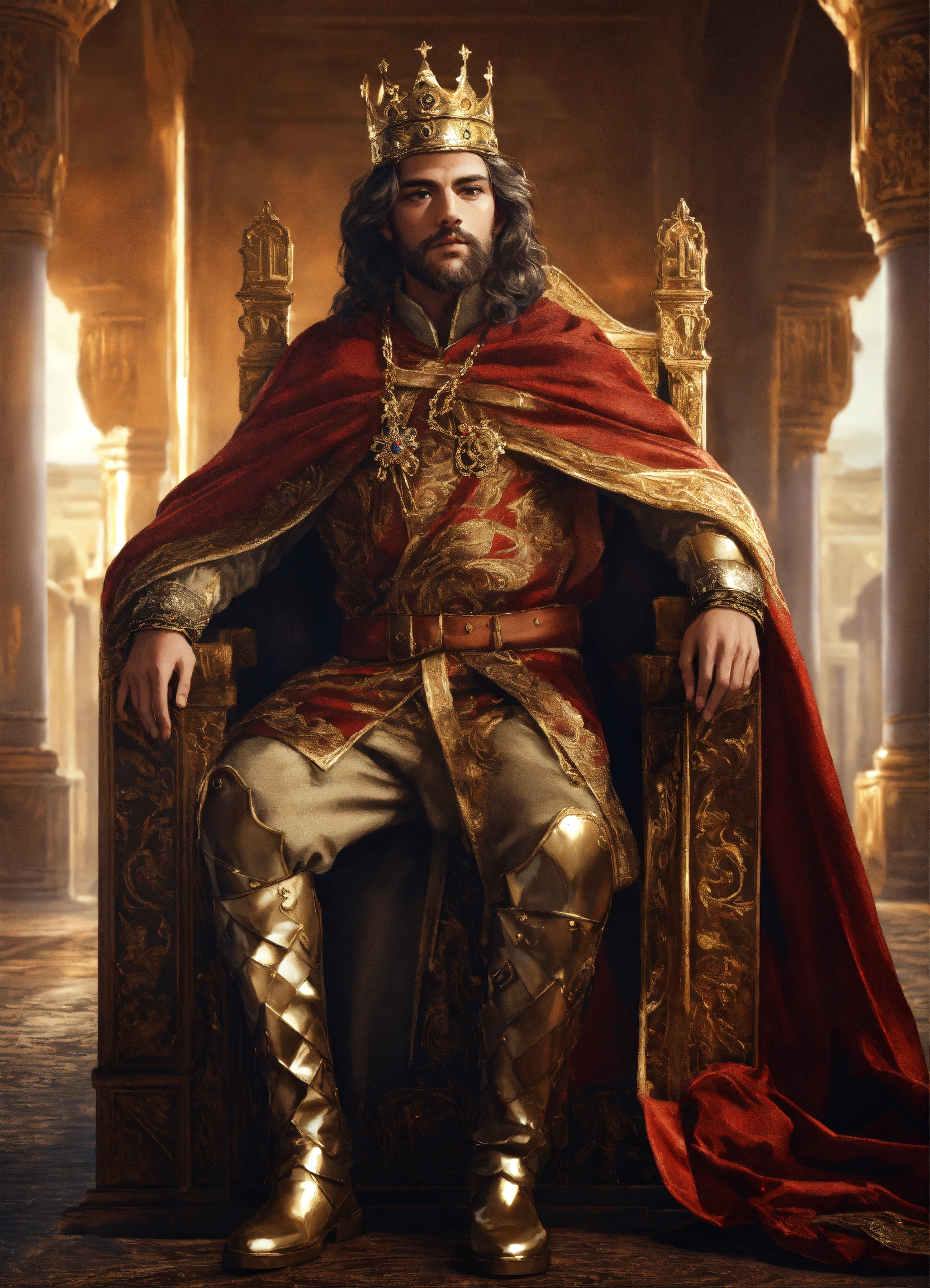 Lexica - King, old times,realistic,4k,detailed, kingdom, clear faces ...