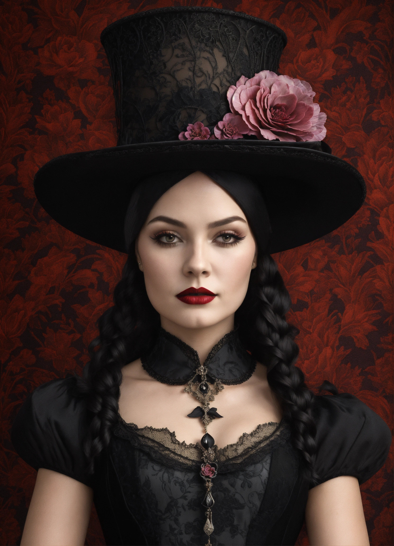 Lexica - Elaborate Gothic Wednesday Adams queen of spades, 40 years old ...