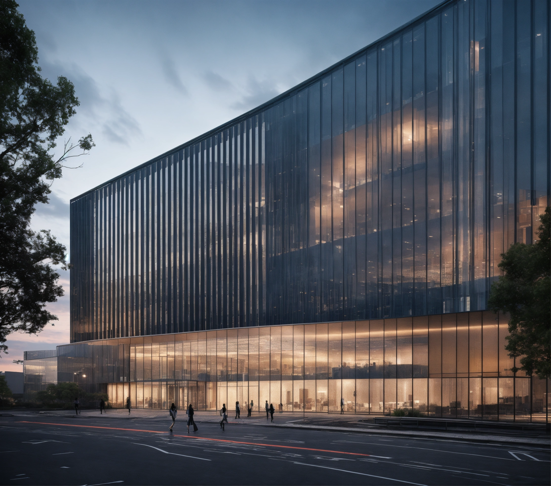 Lexica - Large scale office building in futuristic design