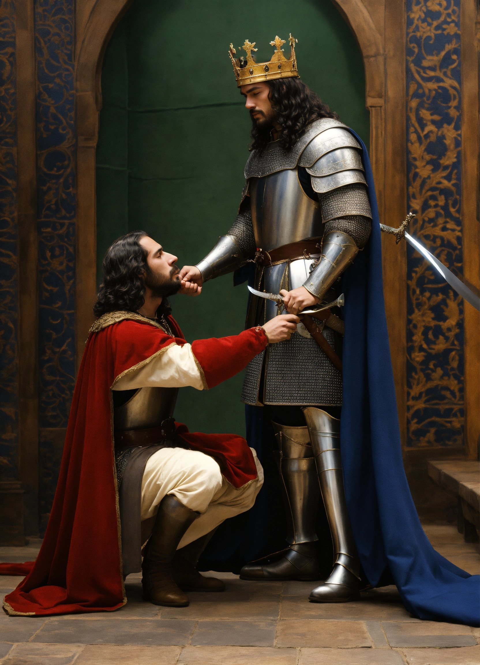 Lexica - In the medieval, the king is 55 years old, standing, carrying ...