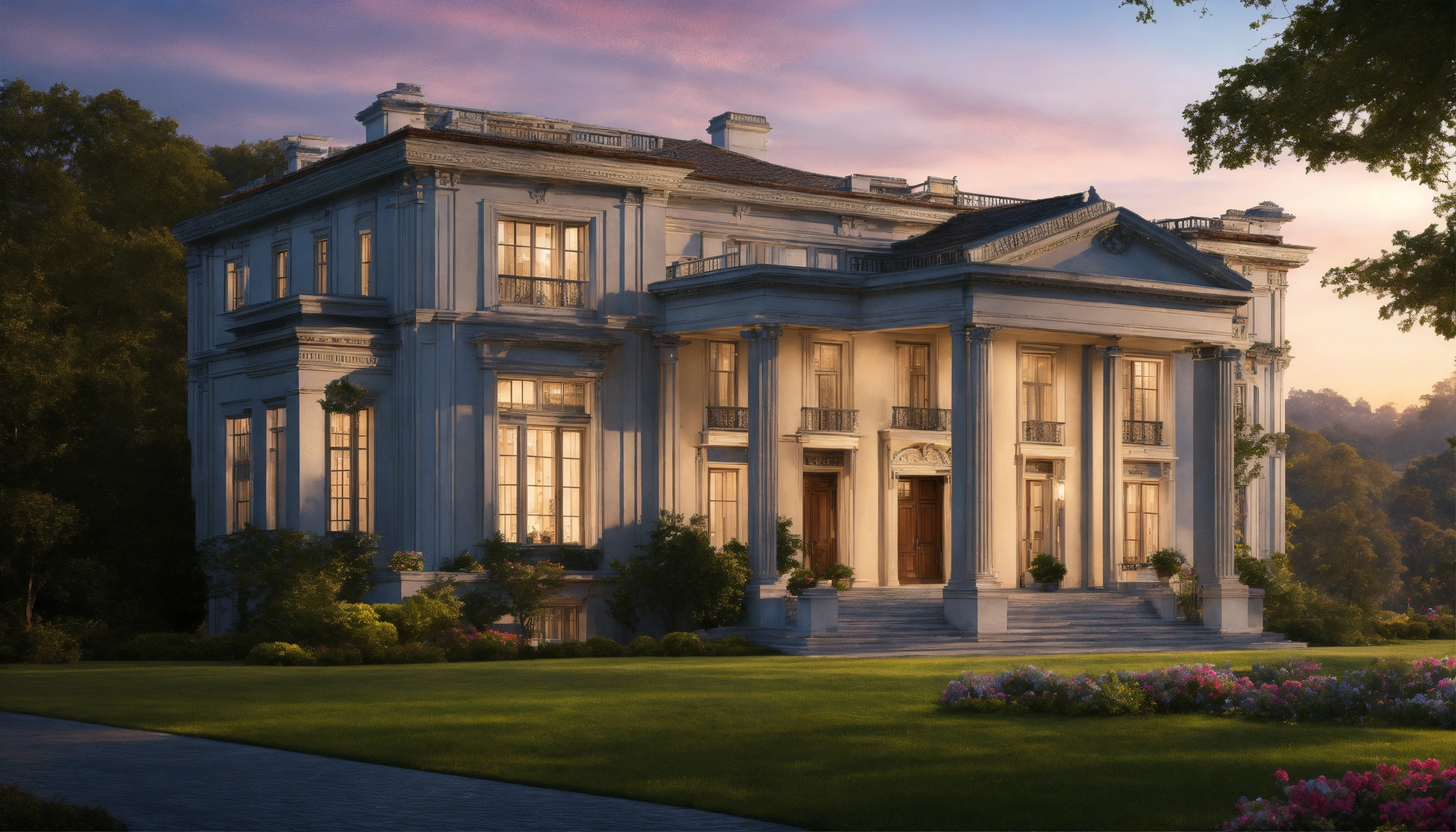 Lexica - 1920s neoclassical style mansion