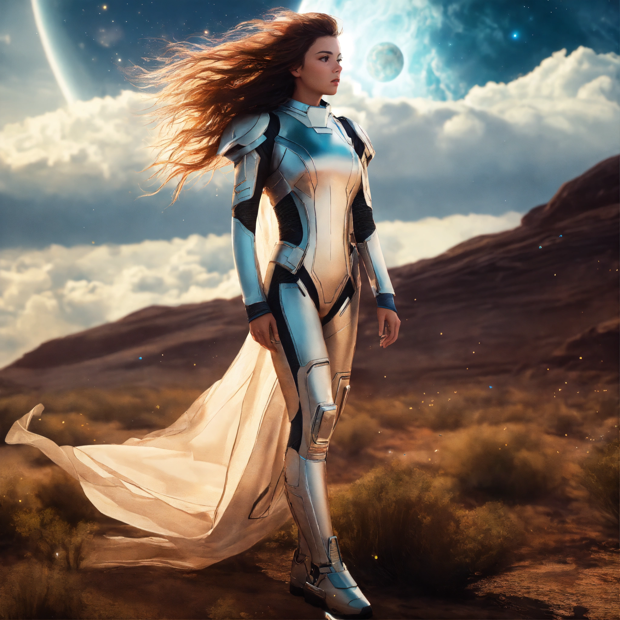 Lexica - Body in the wind hiding the face, full body, frontside, hyper ...