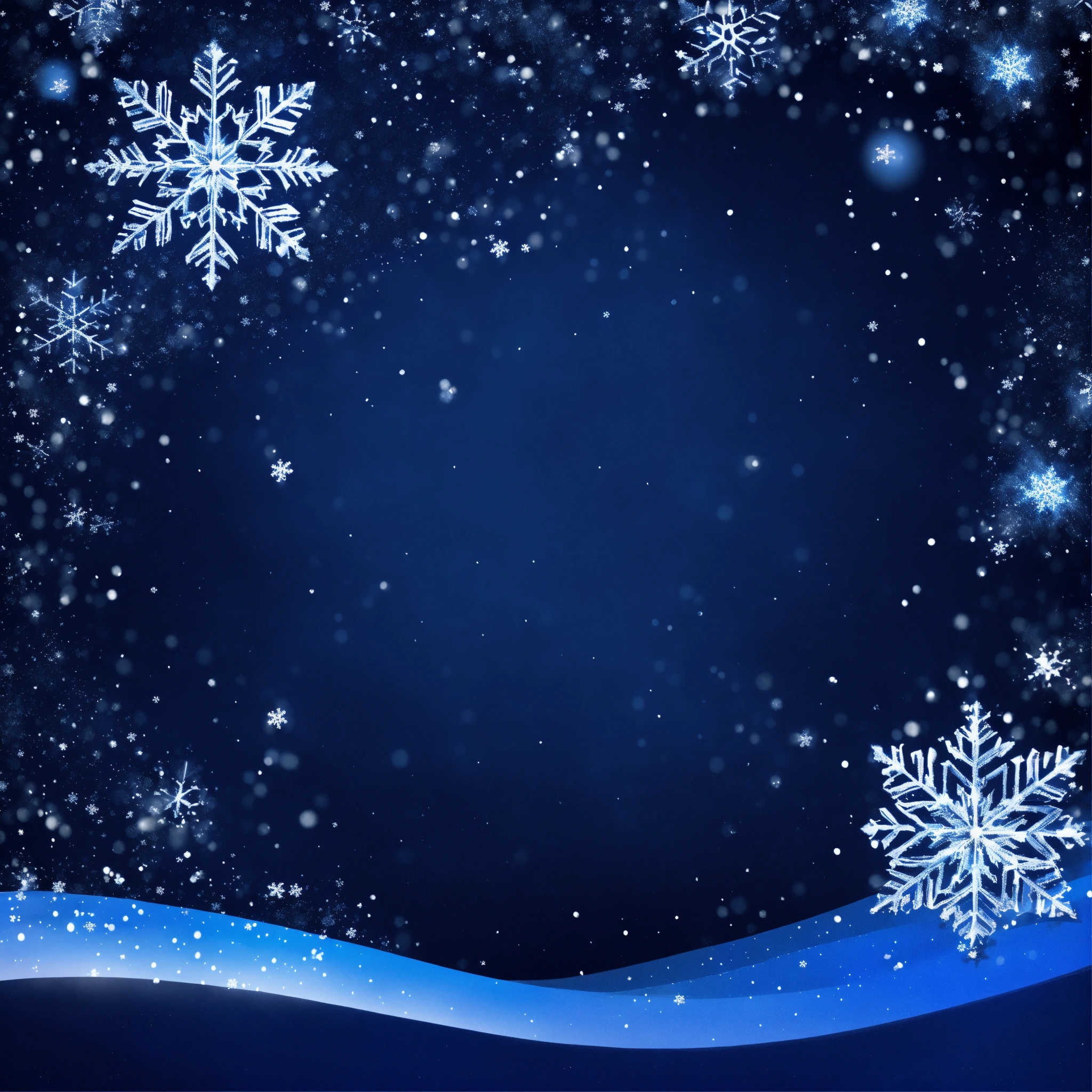 Lexica - Create a beautiful navy blue winter background with sparkling ...