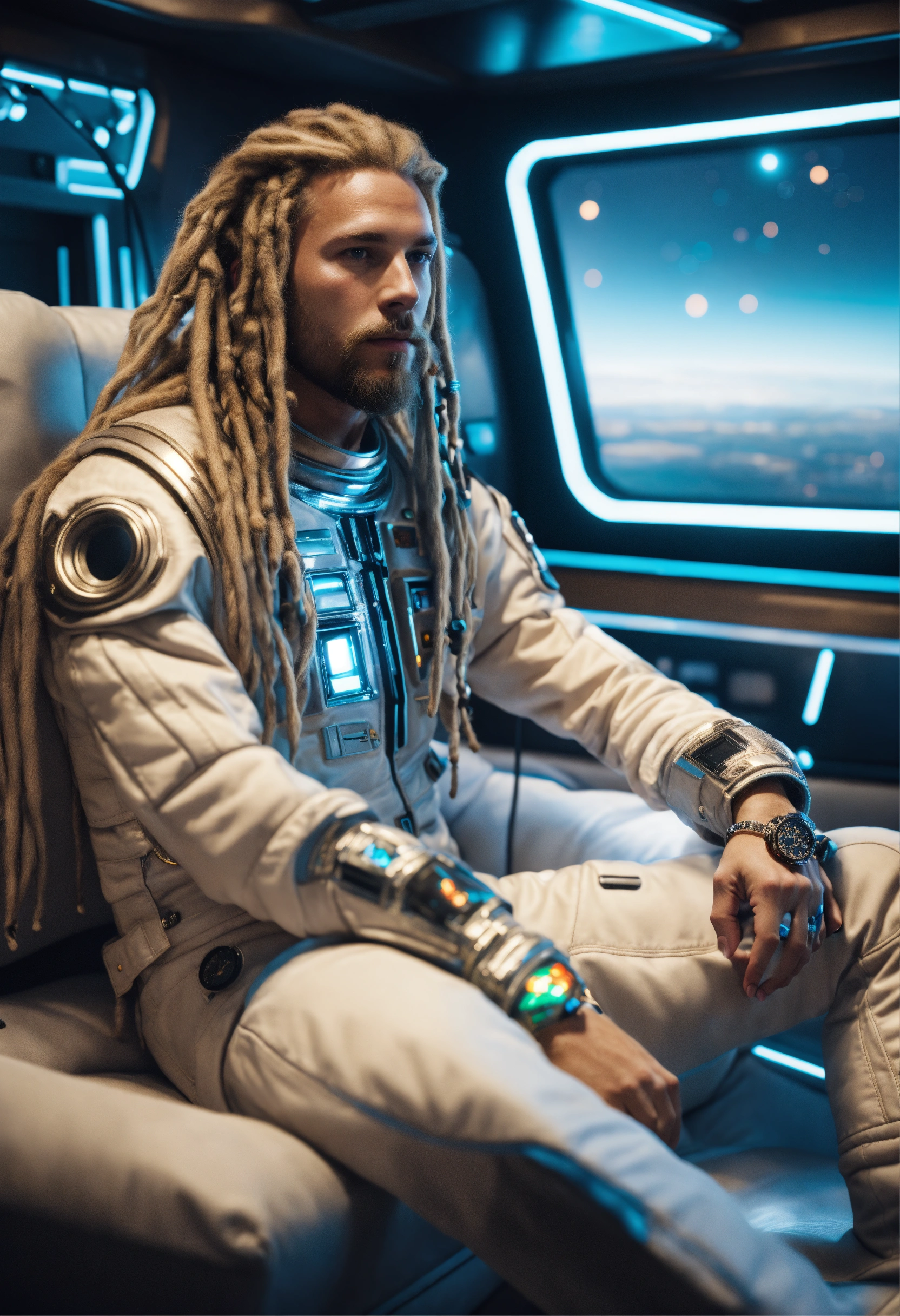 Lexica - Scruffy white guy with long blonde dreadlocks wearing ...