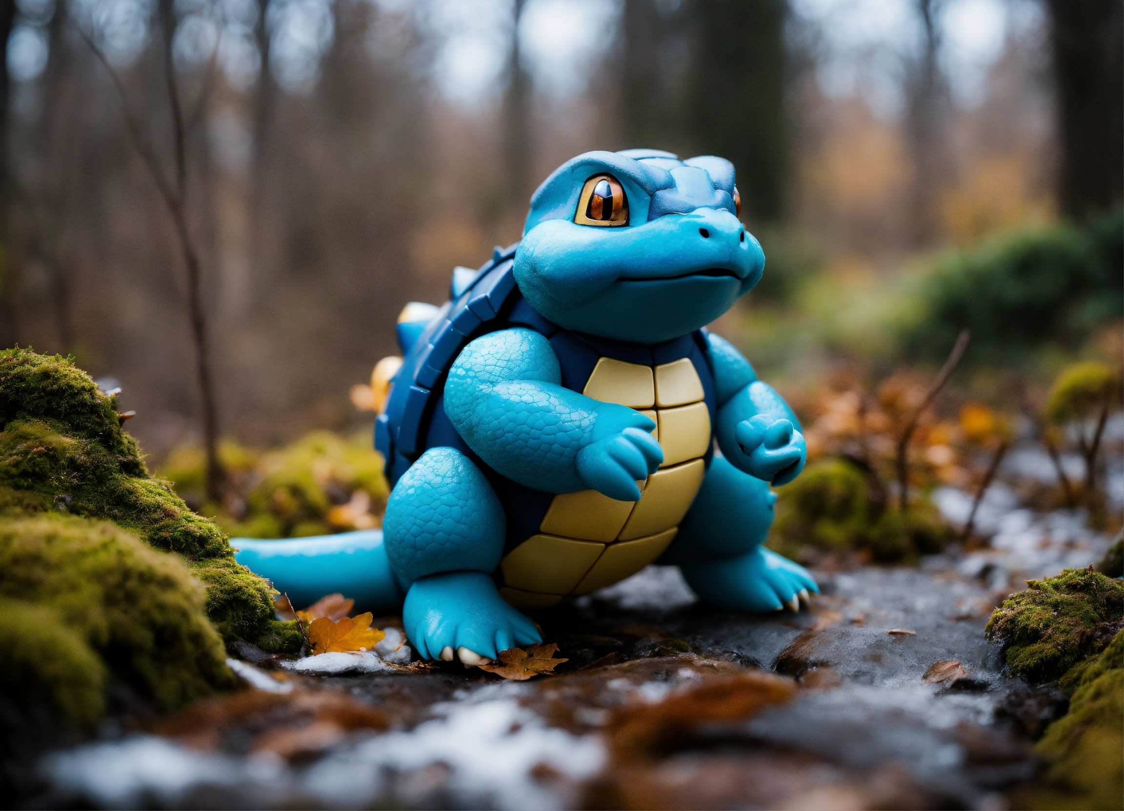 Lexica - Minimal, cinematic, a realistic blastoise pokemon among the ...