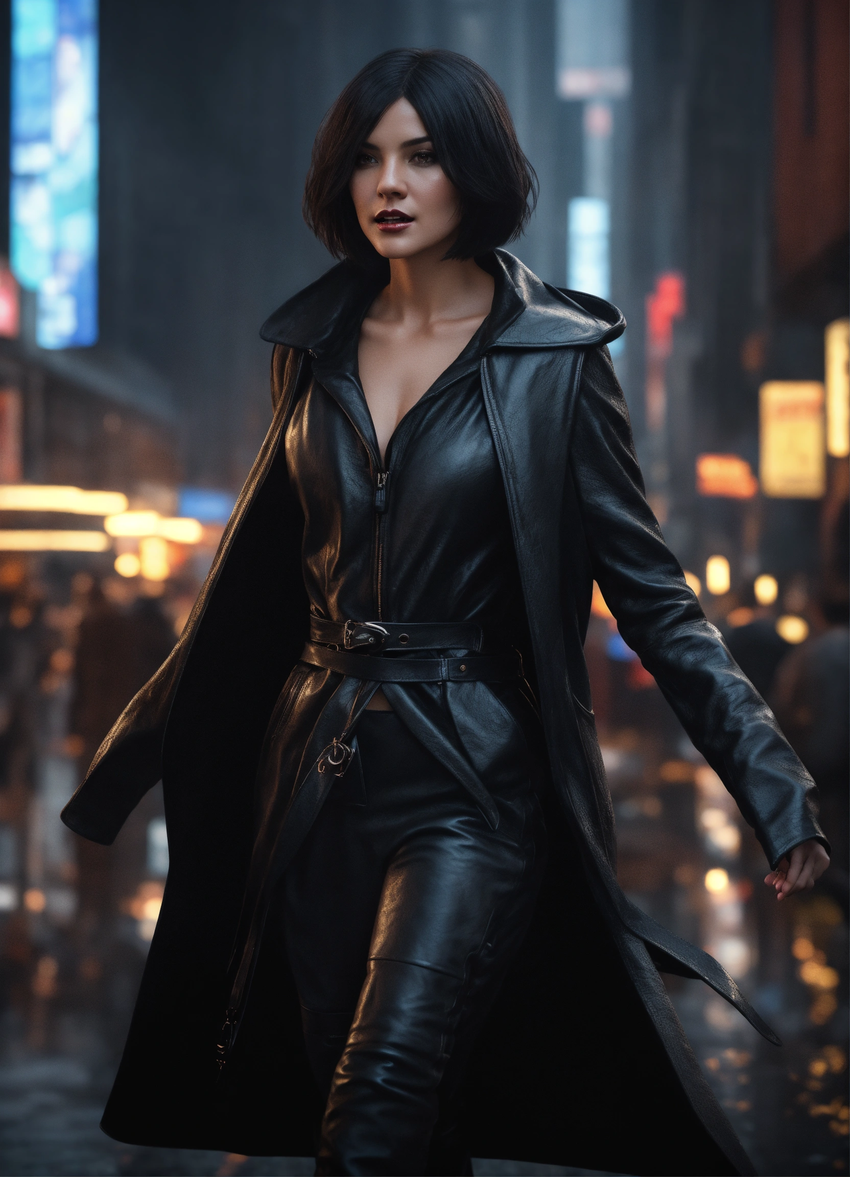 Lexica - A beautiful, deadly white female witch with bob cut dark hair ...