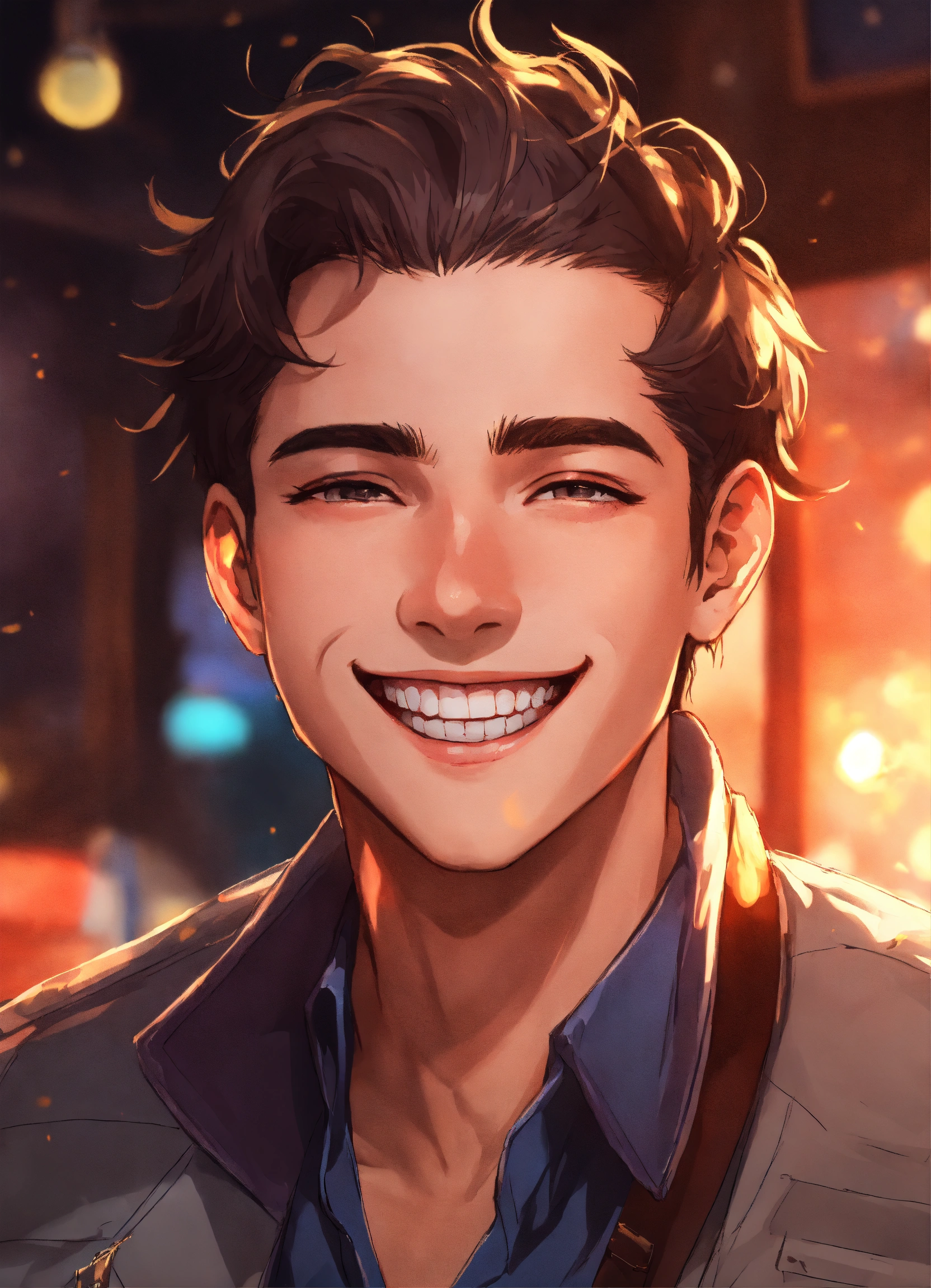 Lexica - Smiling happy victor
