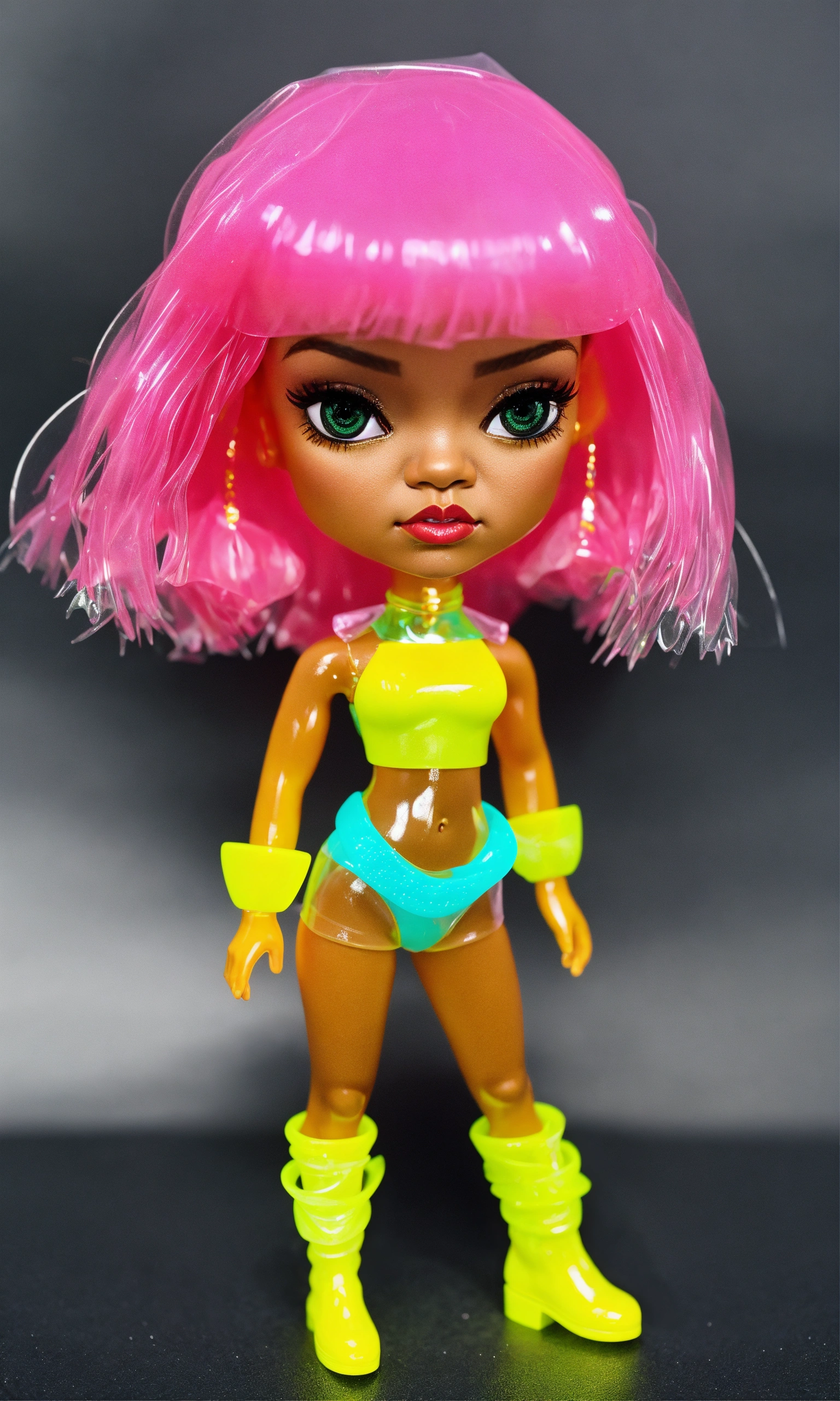 Lexica - Bright Shiny Clear Plastic Micro Mini Mini Outfit, Bright ...