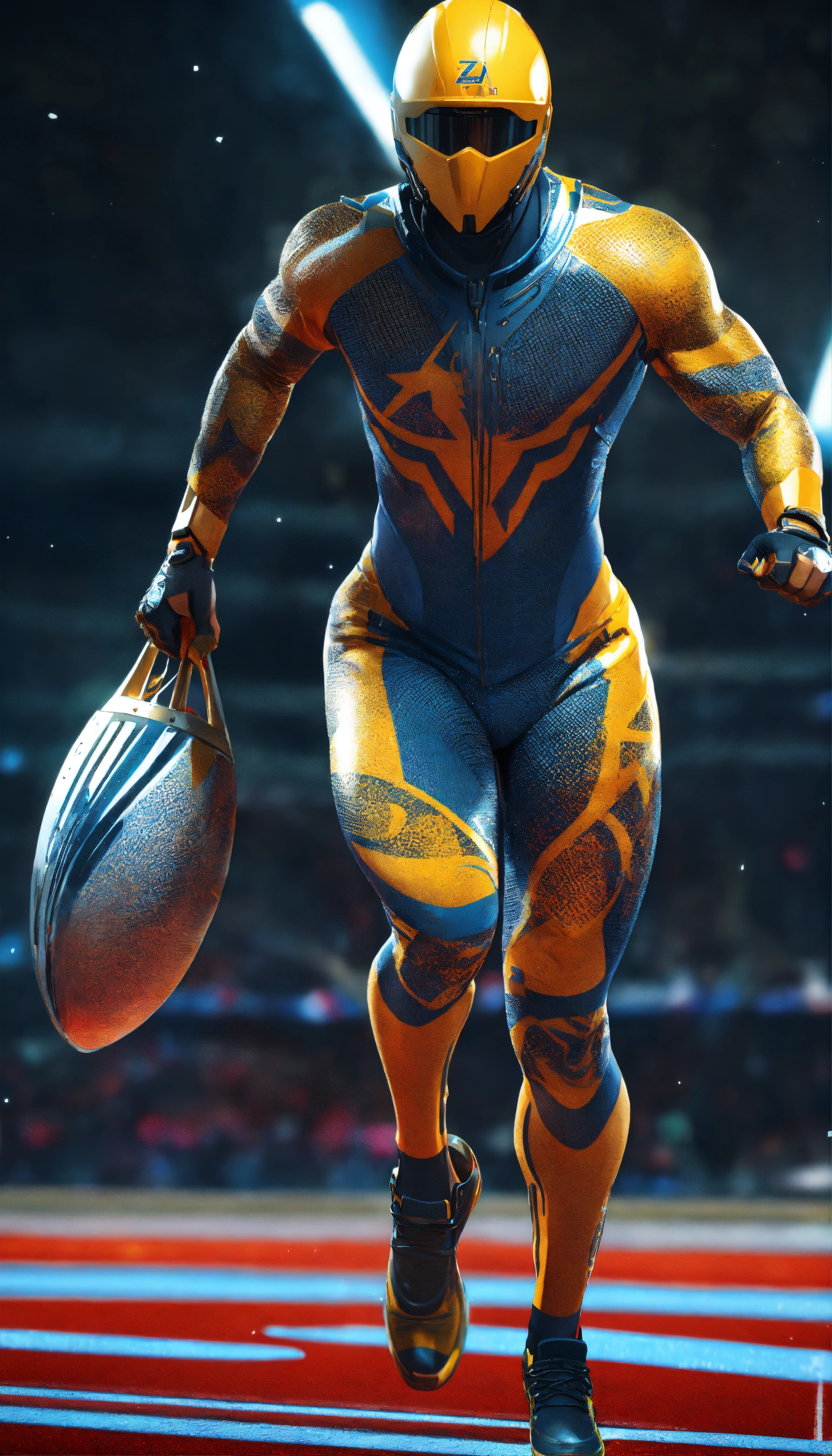 Lexica - Futuristic athlete designs, hard edges, complex and vibrant ...