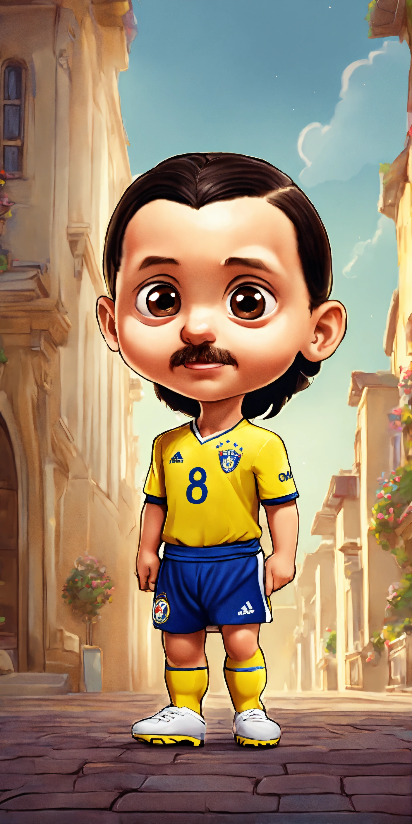 Lexica - Zlatan Ibrahimovic cute baby cartoon ultra realist big eyes