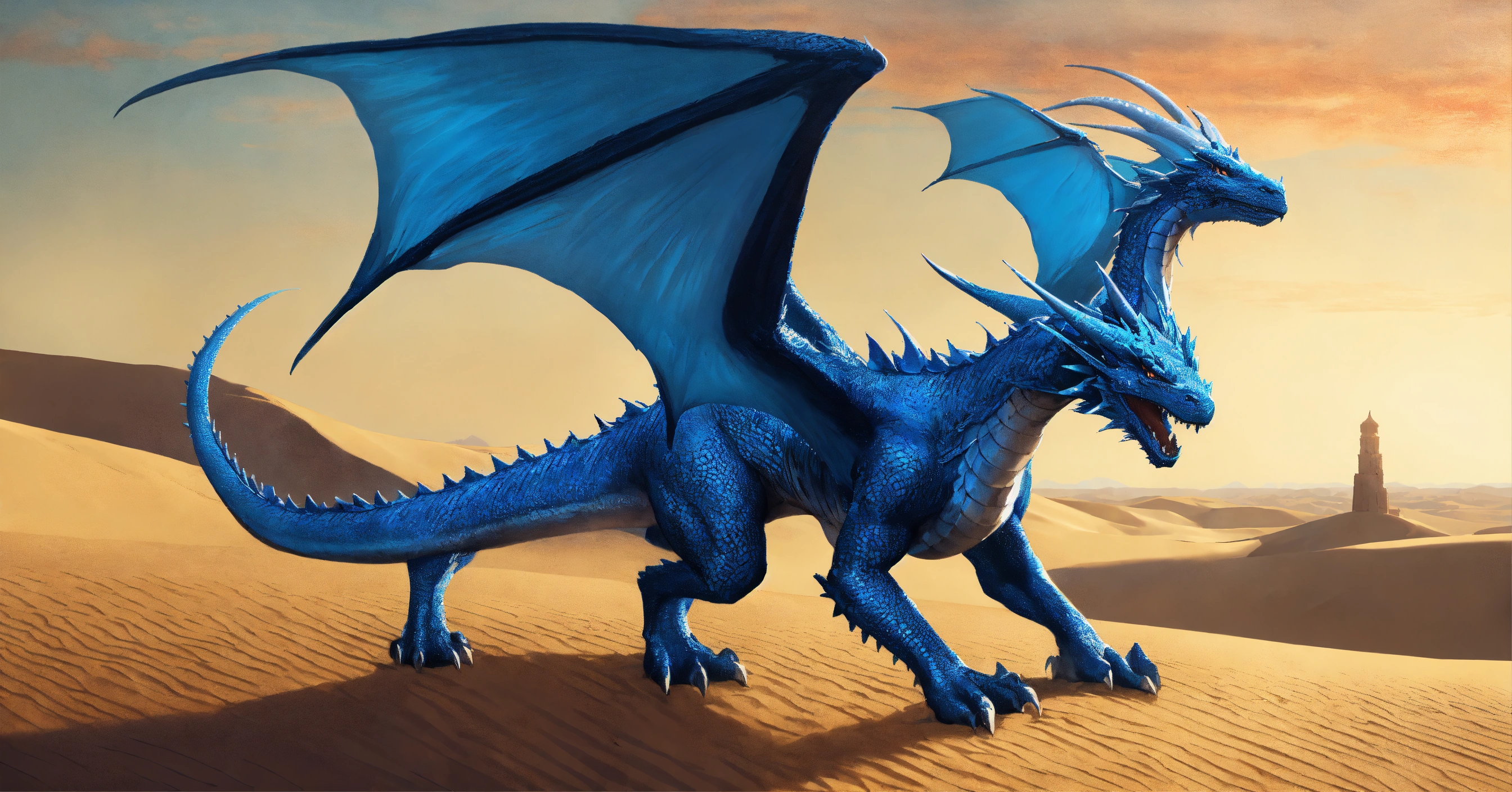 Lexica - Fine art, delicate detail, noble, Dungeons and Dragons Blue ...