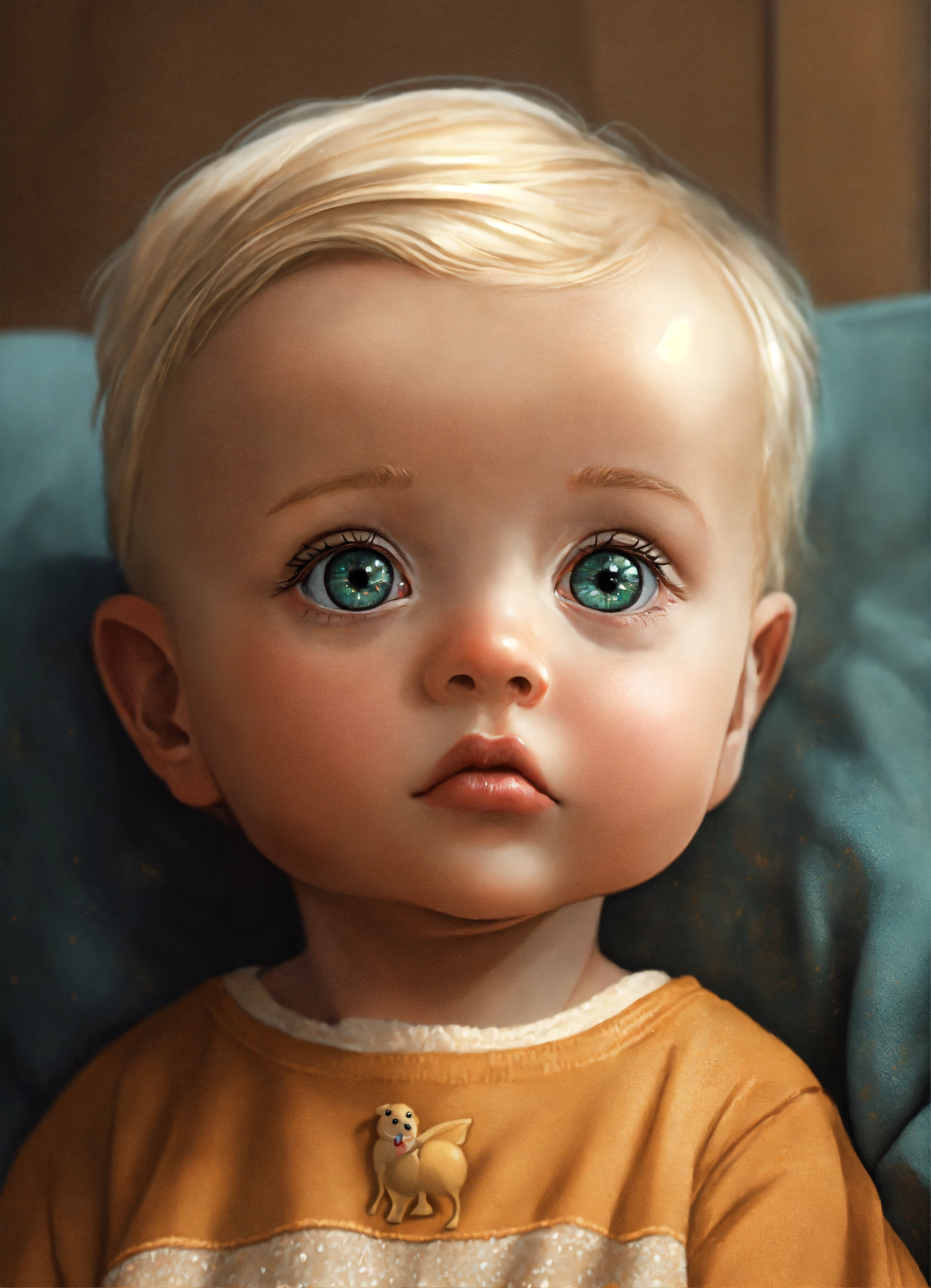 Lexica - Erling haaland cute baby cartoon realist big eyes