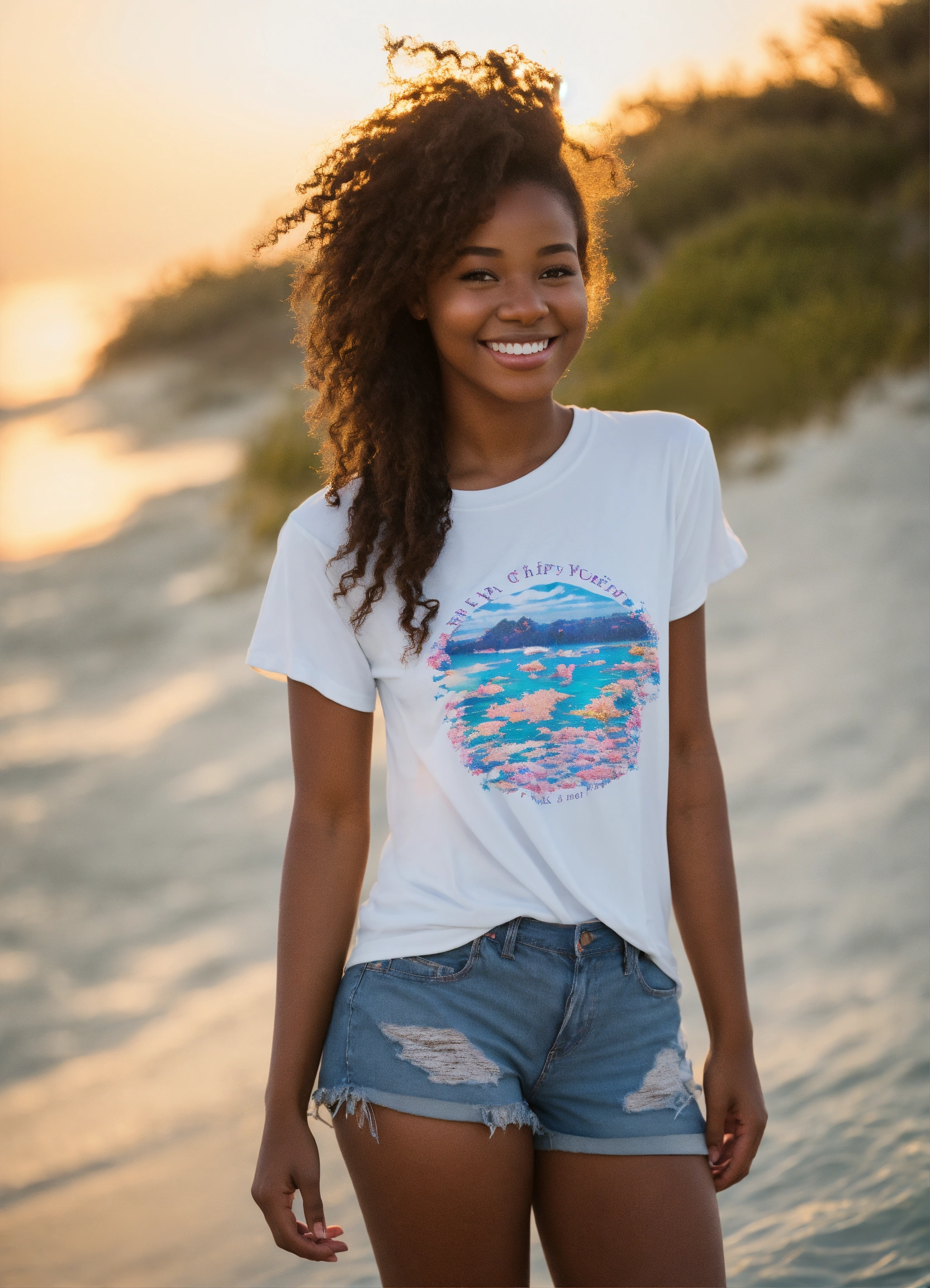 Lexica - Knees up photo of one happy 20 yr old black female model who ...