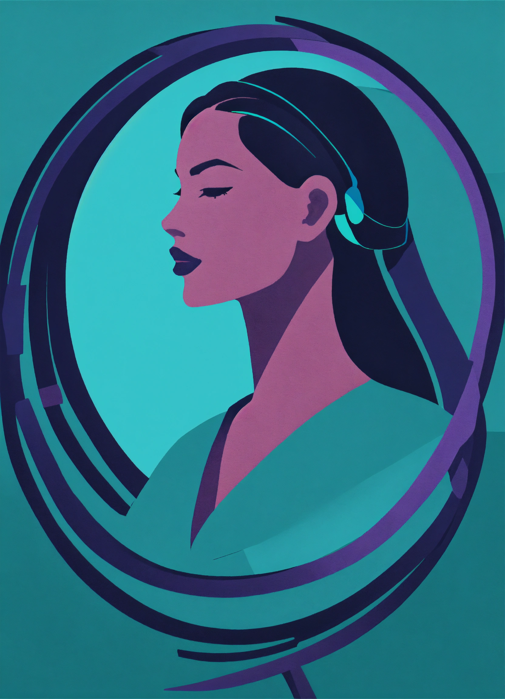 Lexica - Vector icon that represents a woman Engage in Internal Circles ...