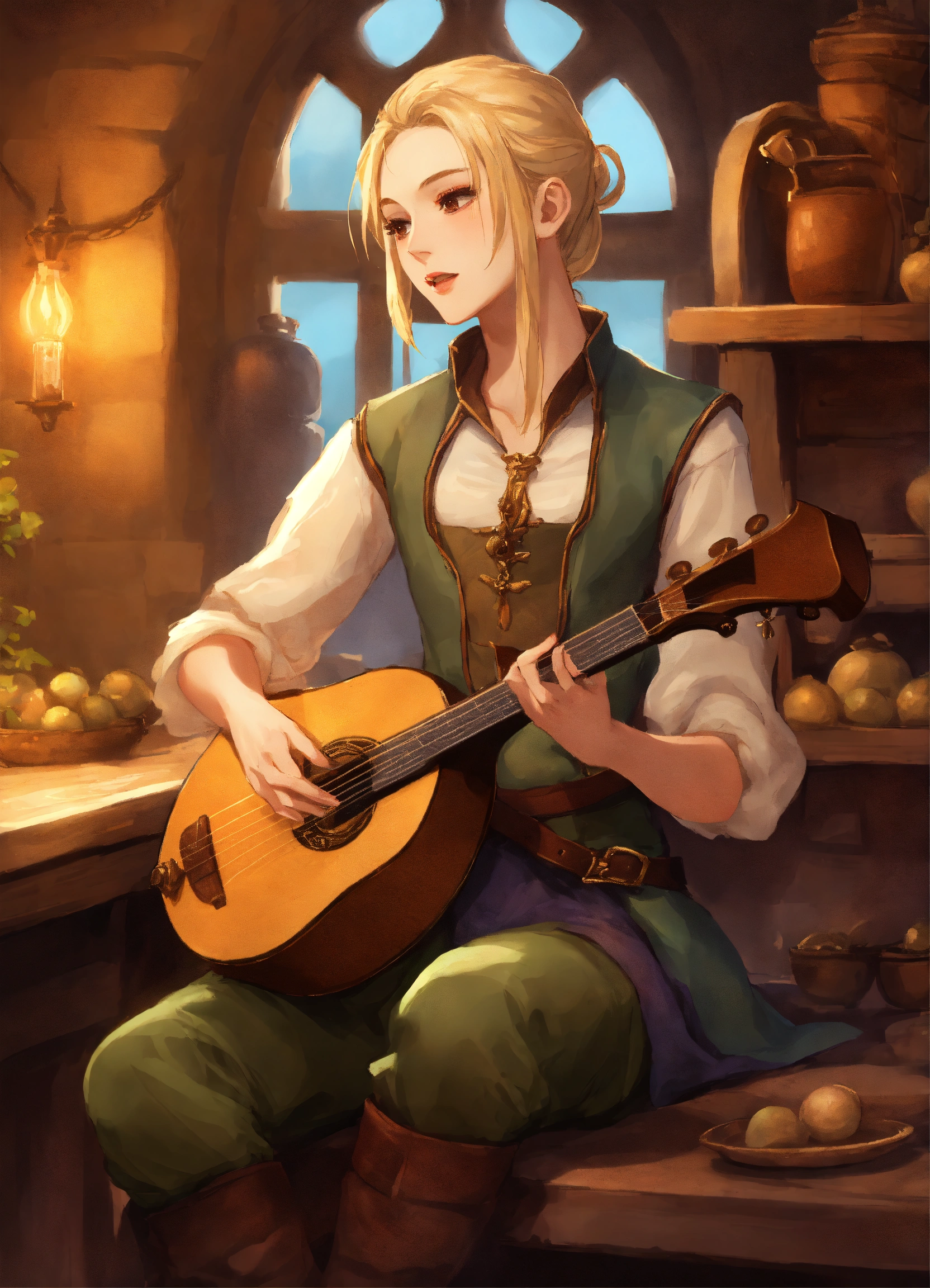 Lexica - A slender 16-year-old genderqueer male bard from a fantasy ...