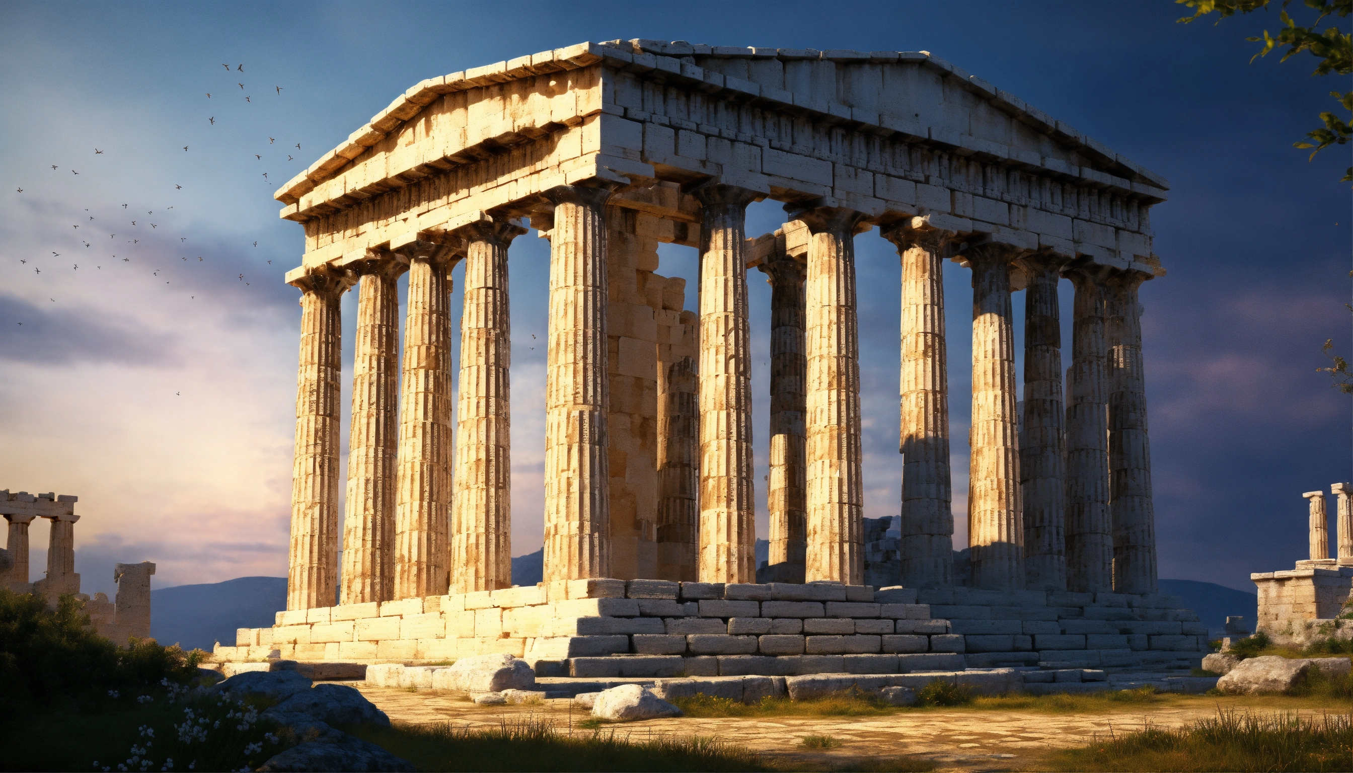 Lexica - Magical,beautiful monuments, atrio,ancient Greece, realistic ...