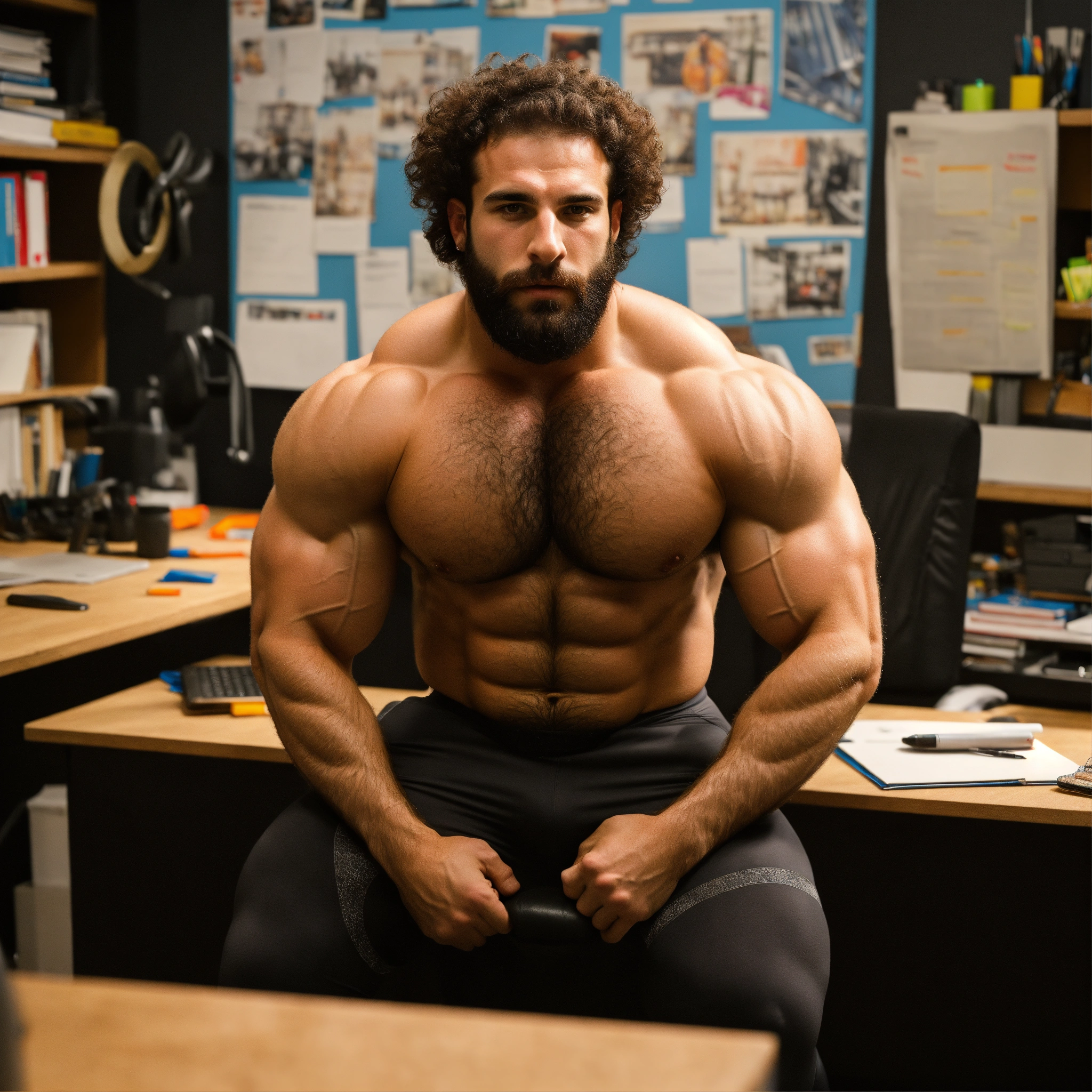 Lexica - 30-year-old hairy Israeli man with big muscles, big ...