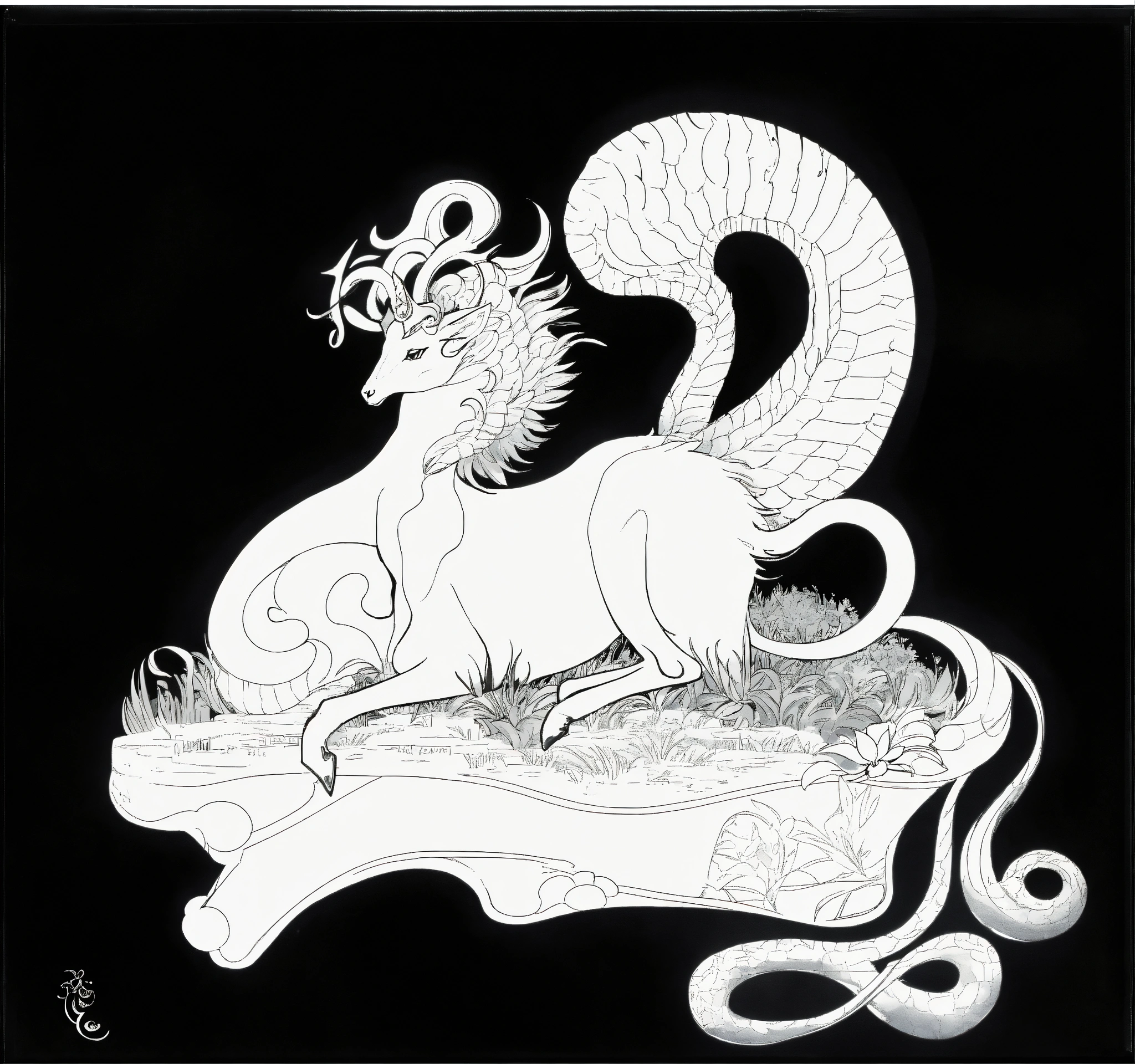 Lexica - A whimsical mythical creature with metallic tones, existing in ...