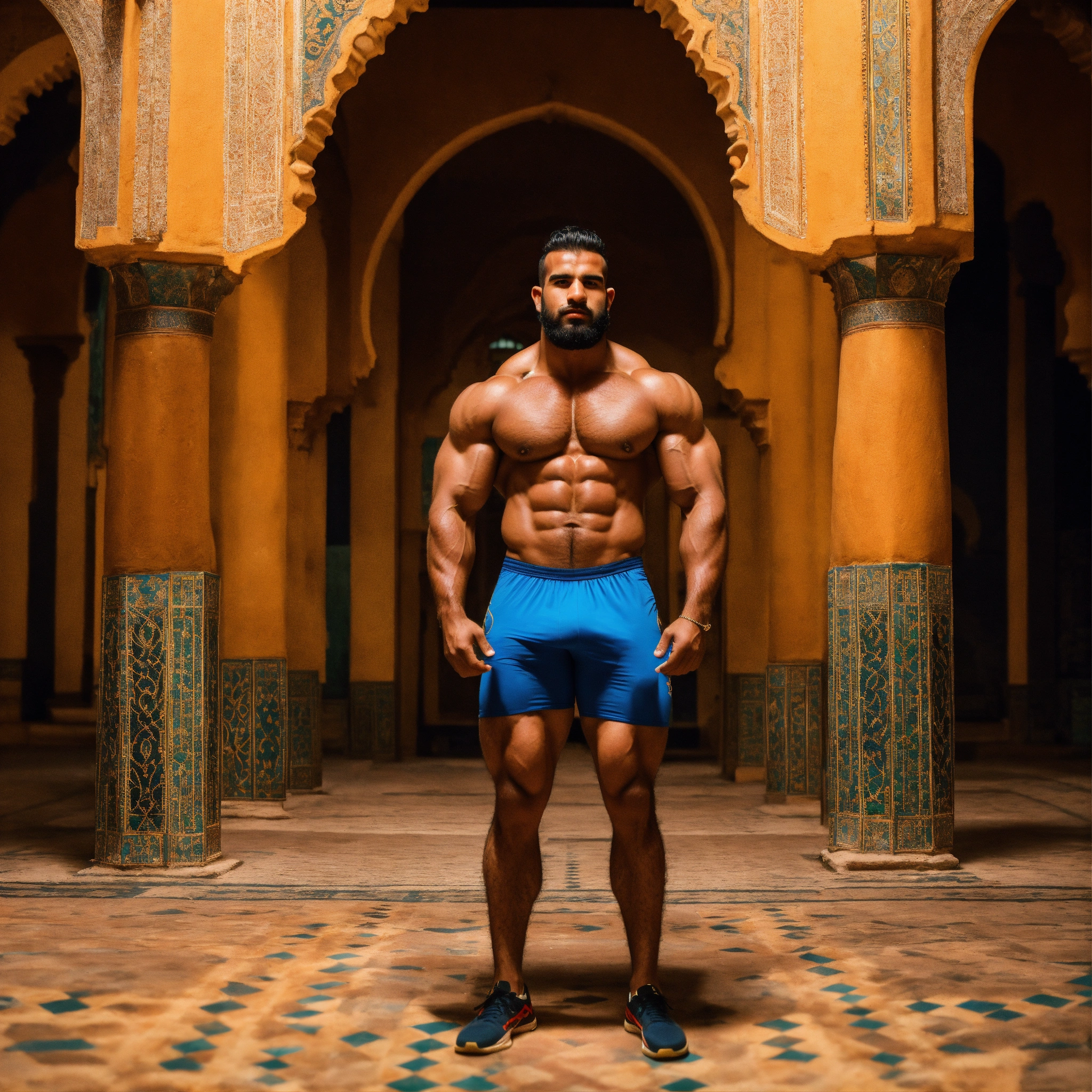 Lexica - 30-year-old hairy Moroccan man with big muscles, big ...