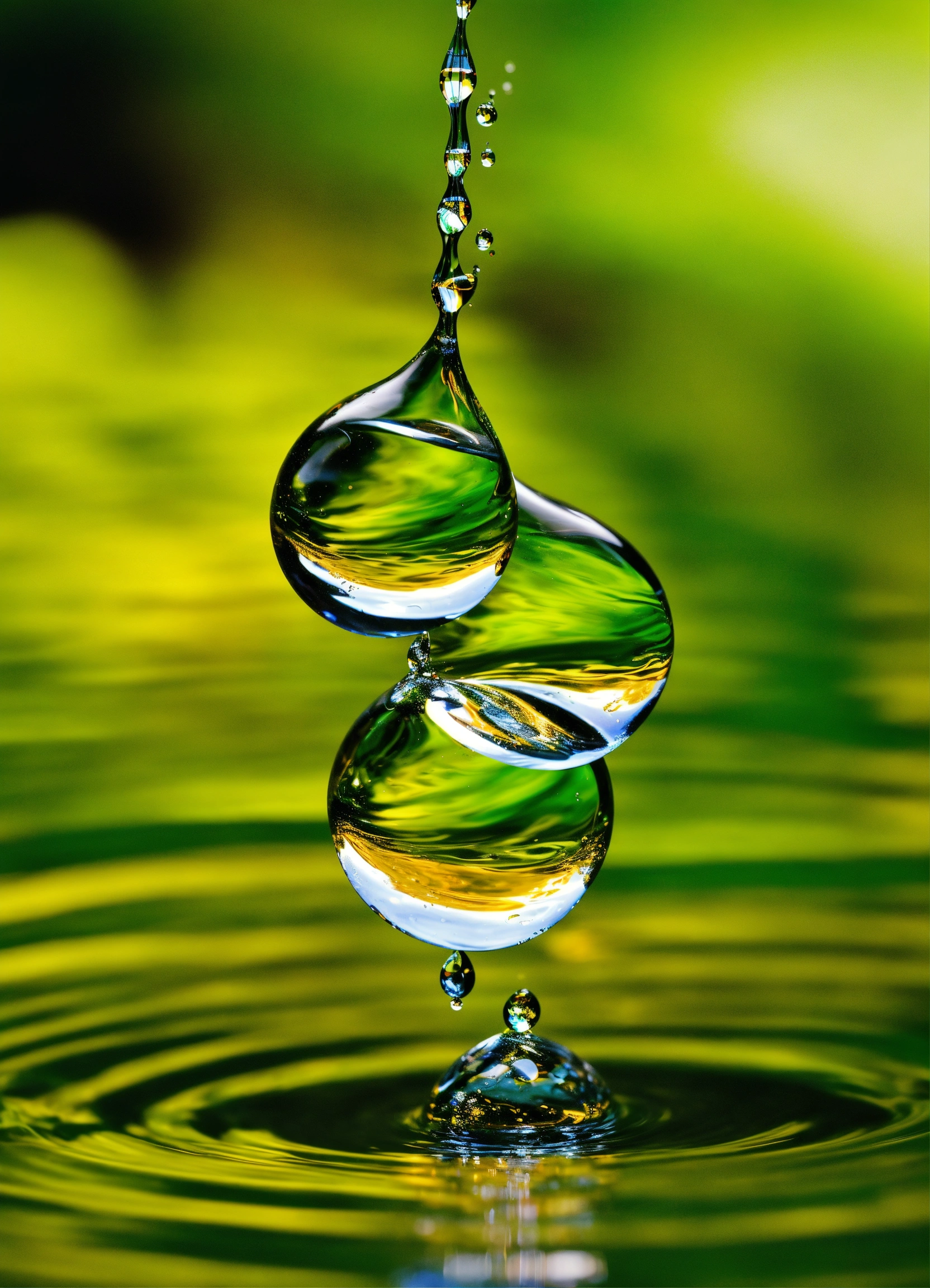 Lexica - Drop of water resurface from under the water to the surface ...