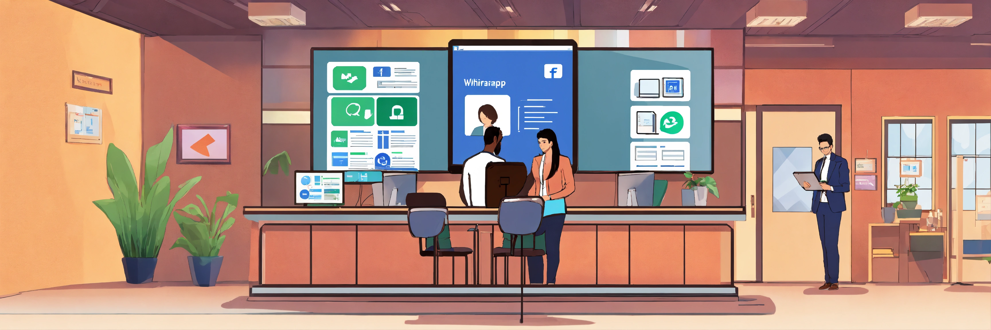 Lexica - CREATE A RECEPTION AREA WHERE A STAFF MEMBER ASSISTS A CLIENT ...
