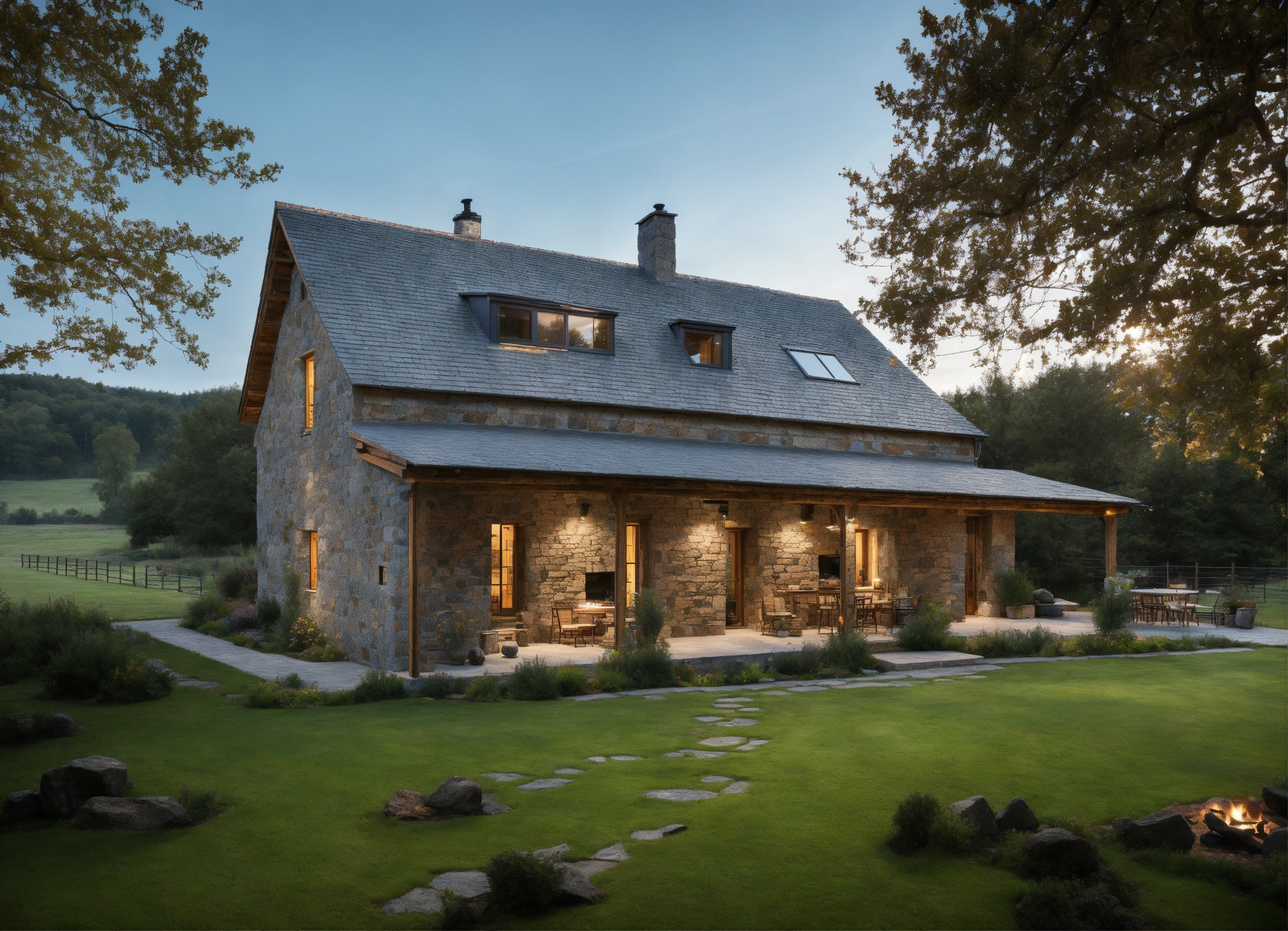 Lexica - A modest rustic farmhouse on the ground floor with stone and ...