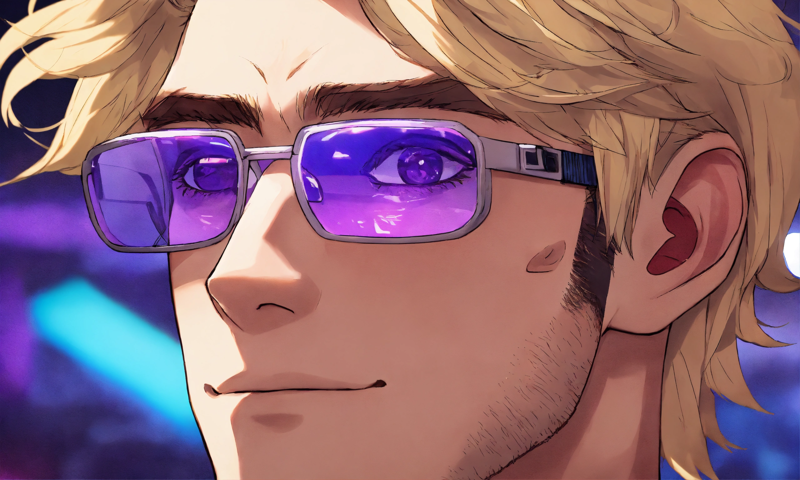 Lexica - A male gaming streamer, blonde hair, clean shaved, short wavy ...