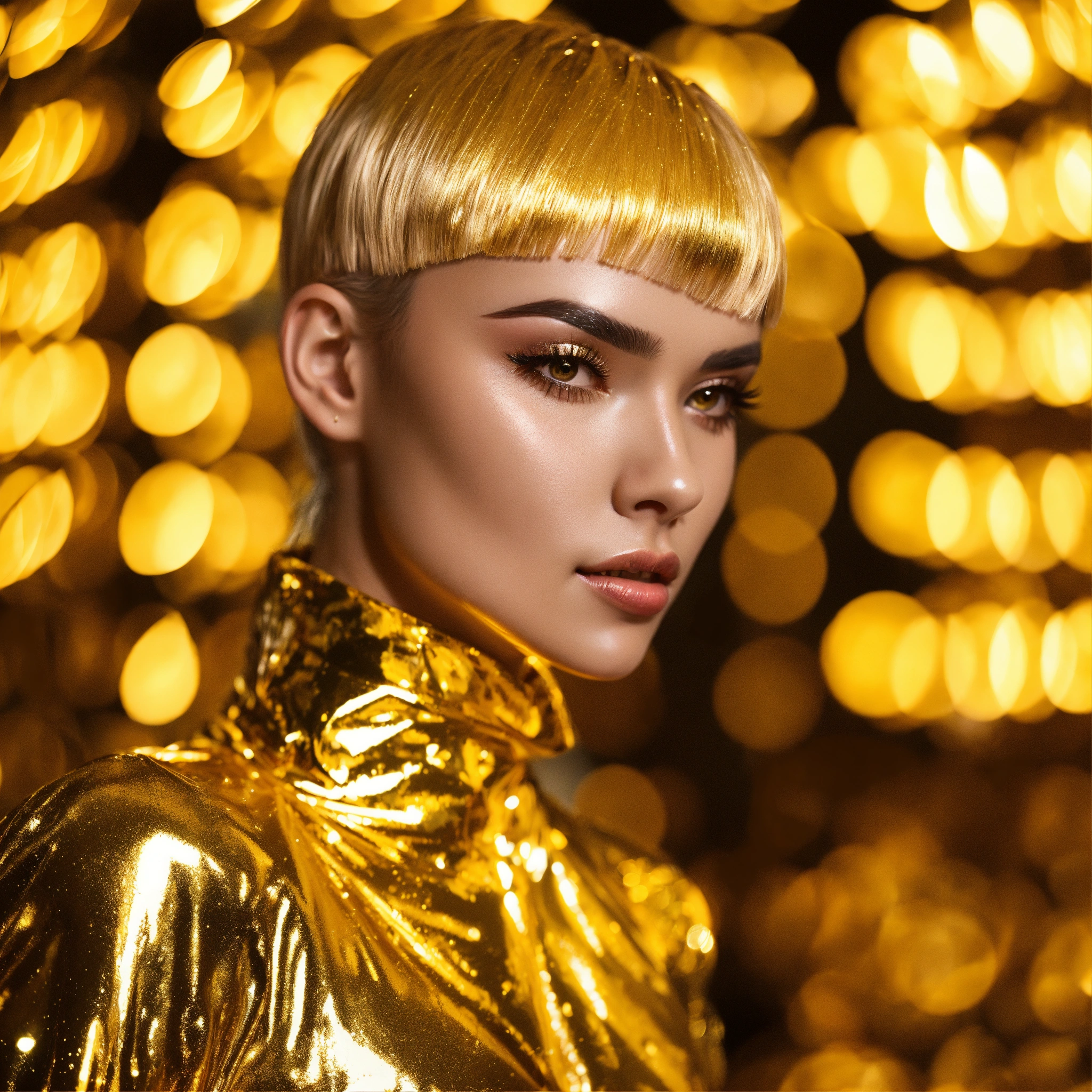 Lexica - Coco Bright Shiny Gold Hair Strand By Strand, Bright Shiny ...