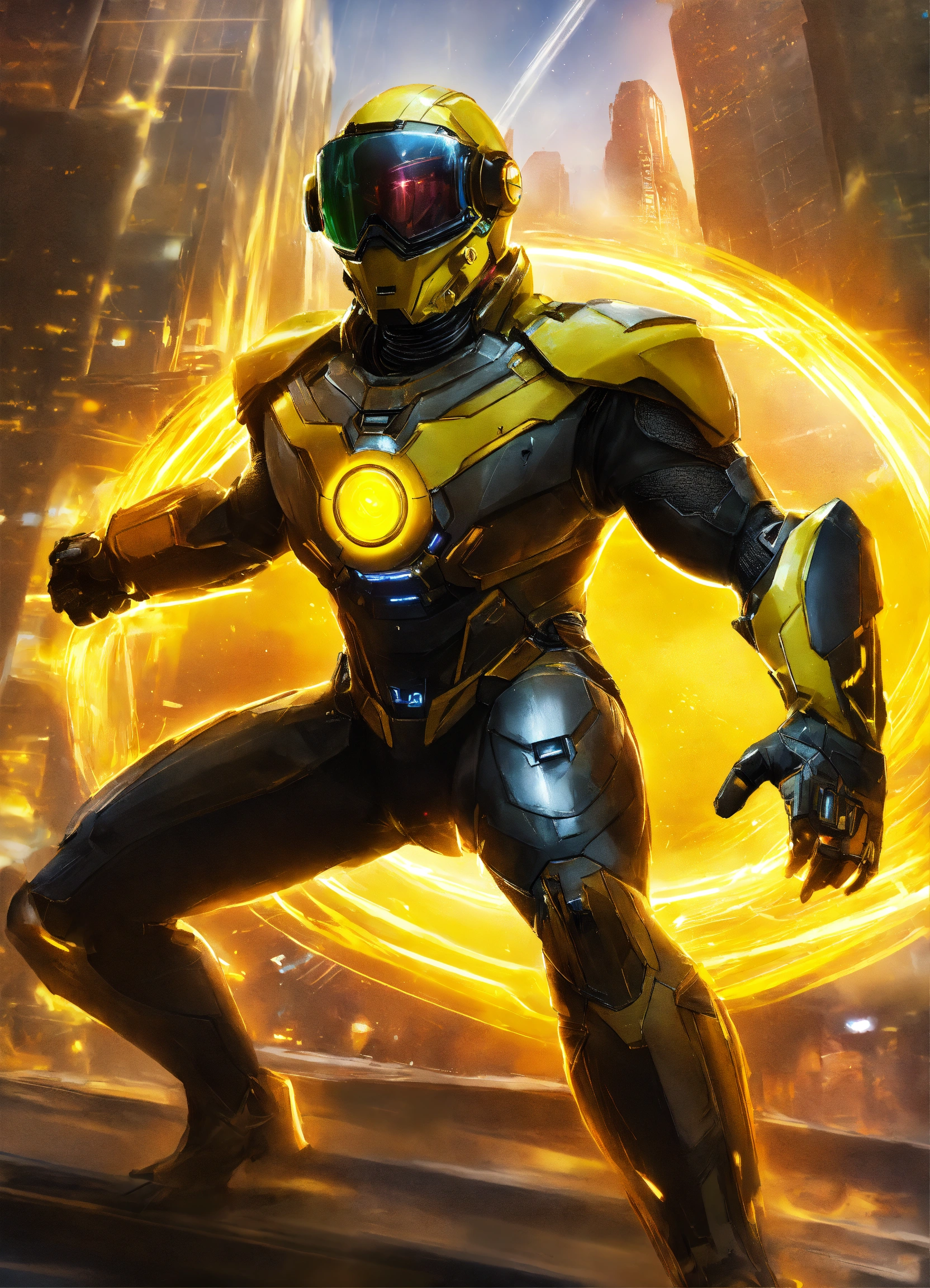 Lexica - Realistic, digital illustration art, Energy Blaster, he ...