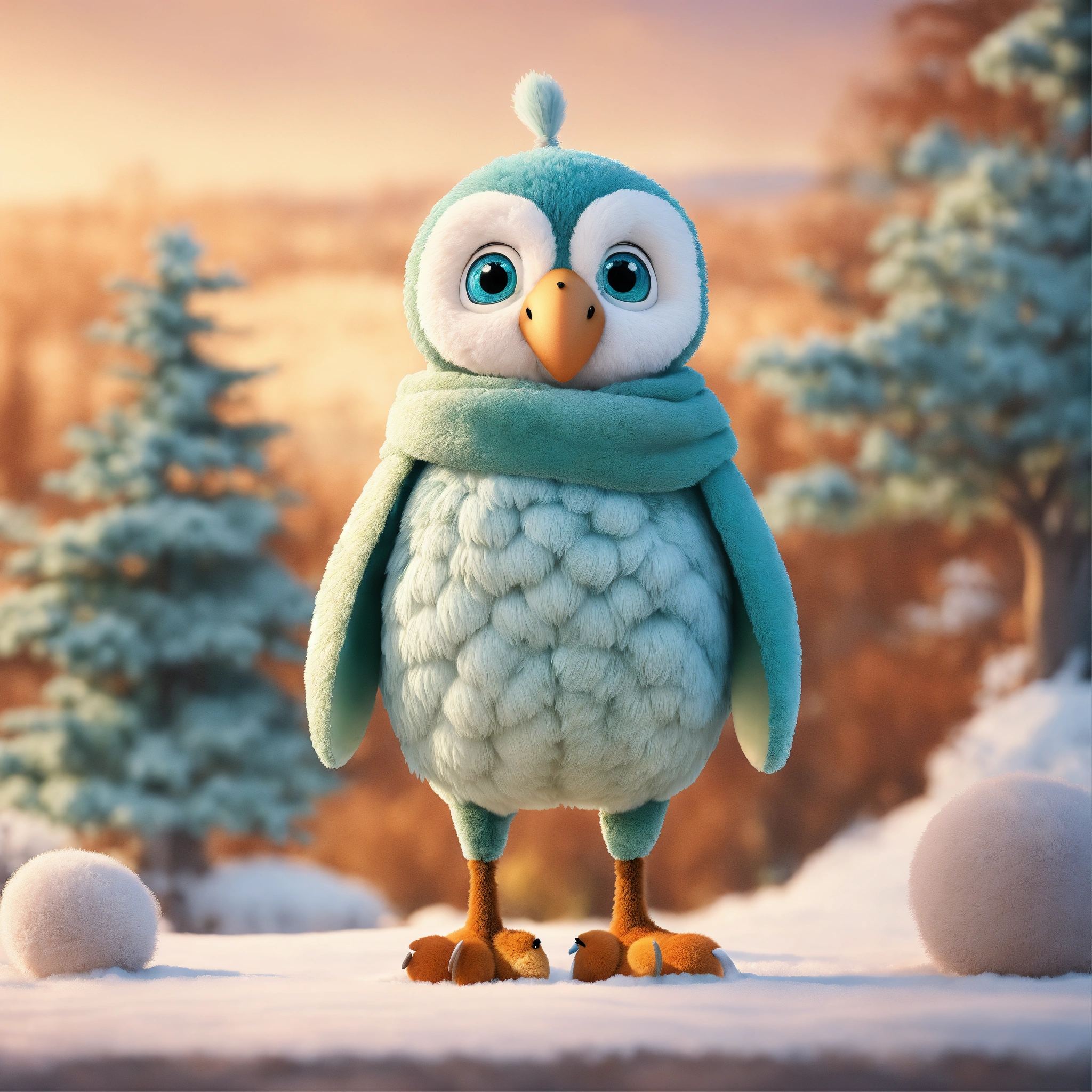 Lexica - Cuddly creature designs with a Pixar-inspired 3D aesthetic, featuring softer textures ...