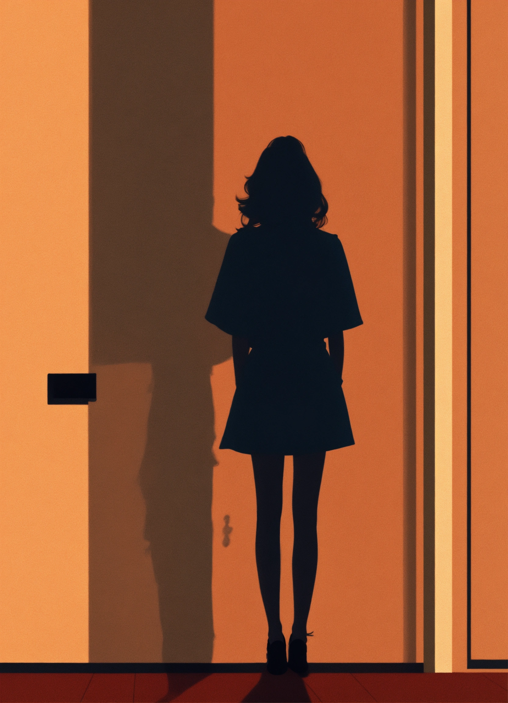 Lexica - Illustration, woman, guilty, shadow