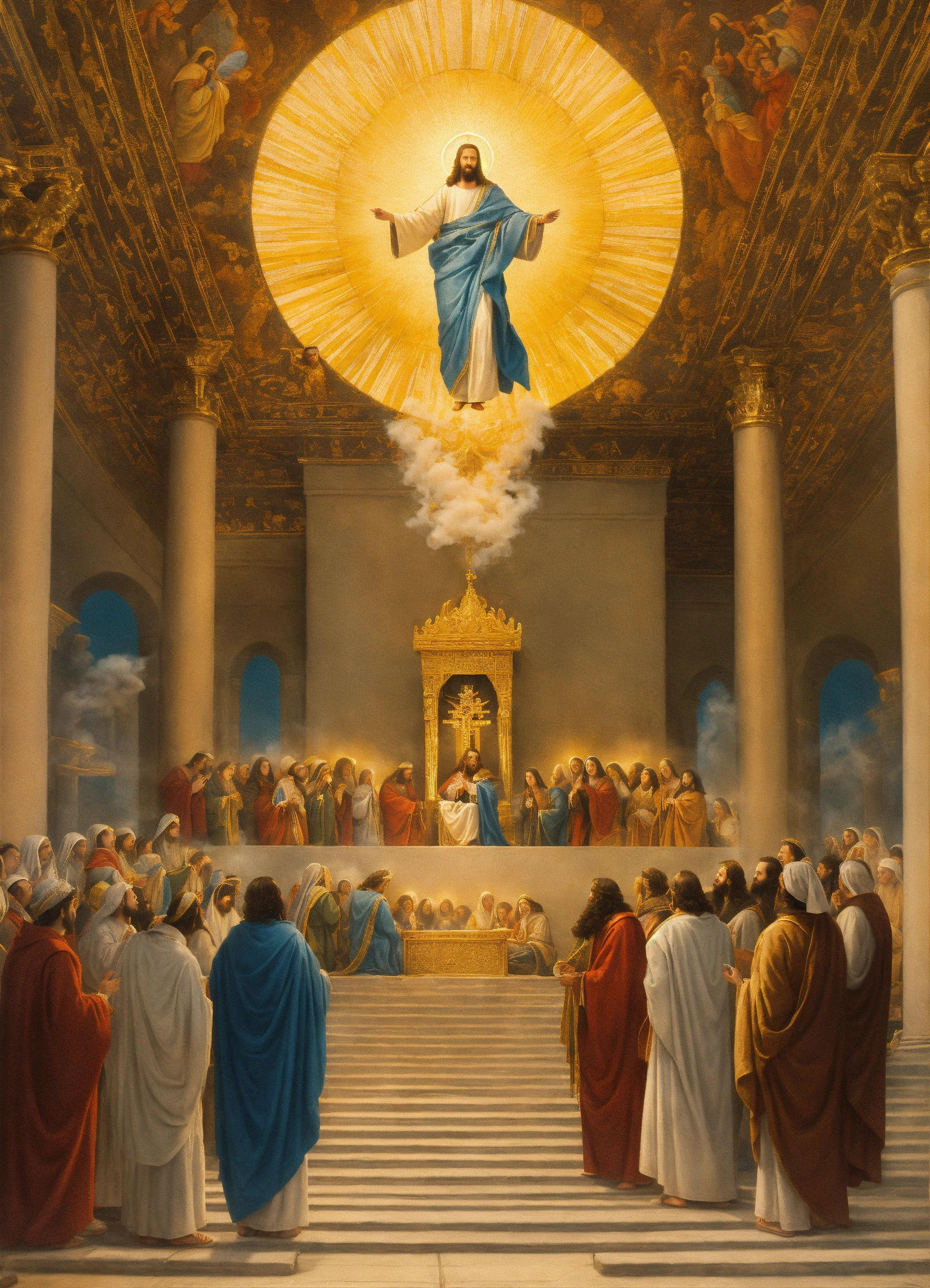 Lexica - I saw Jesus Christ high and exalted and seated on a throne and ...