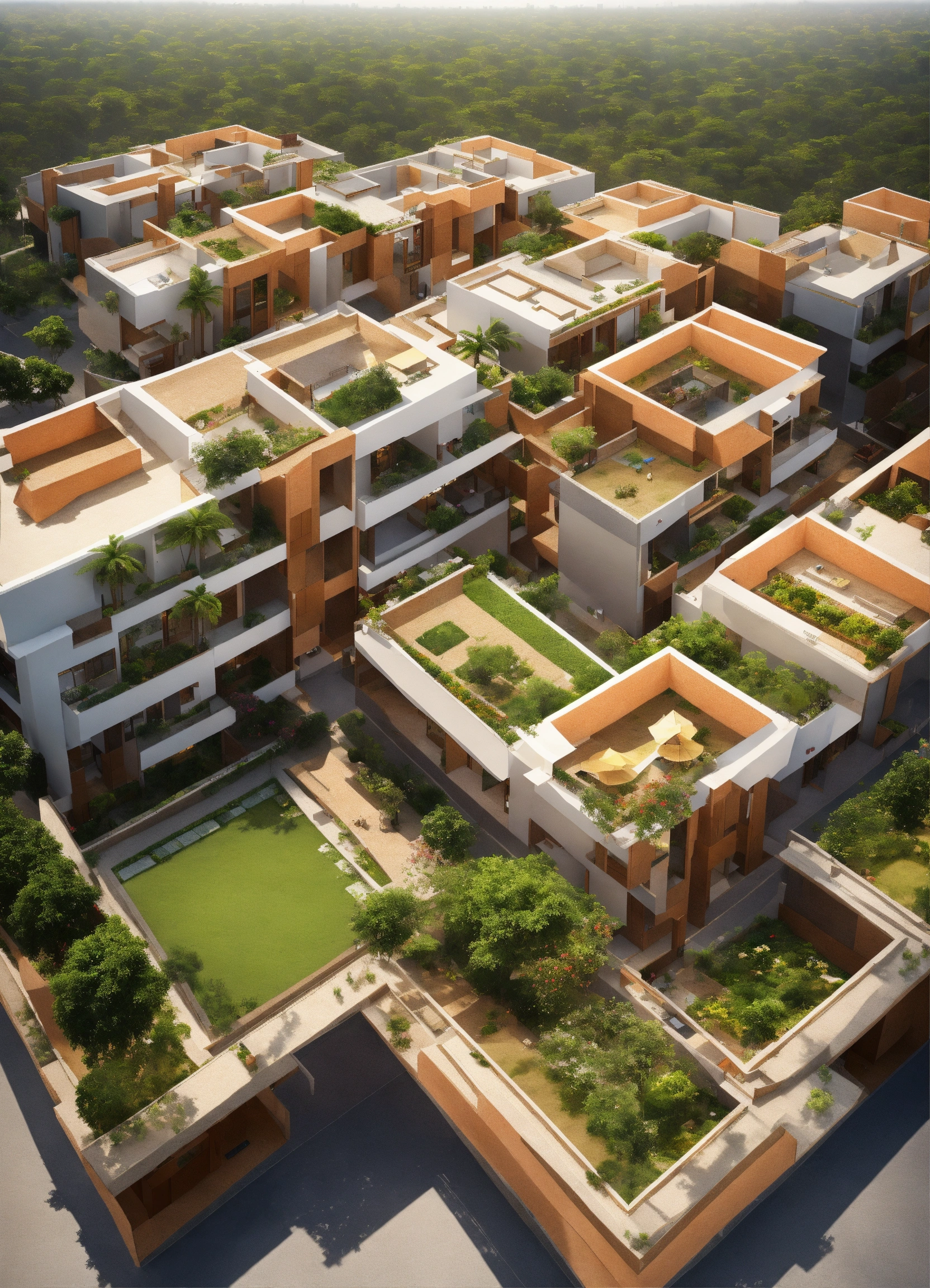 Lexica - A bird's-eye view, a commercial mix used development, with a ...