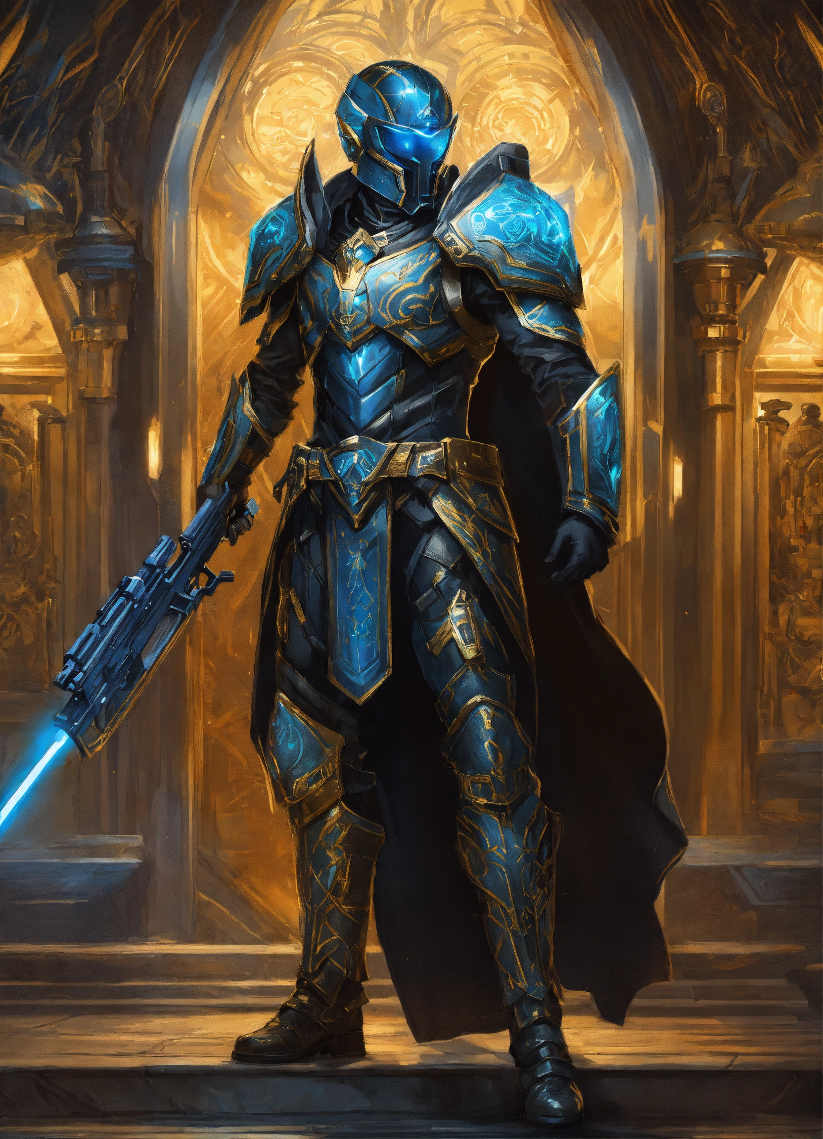 Lexica - Epic drawing of a full body of a high elf sci fi soldier ...