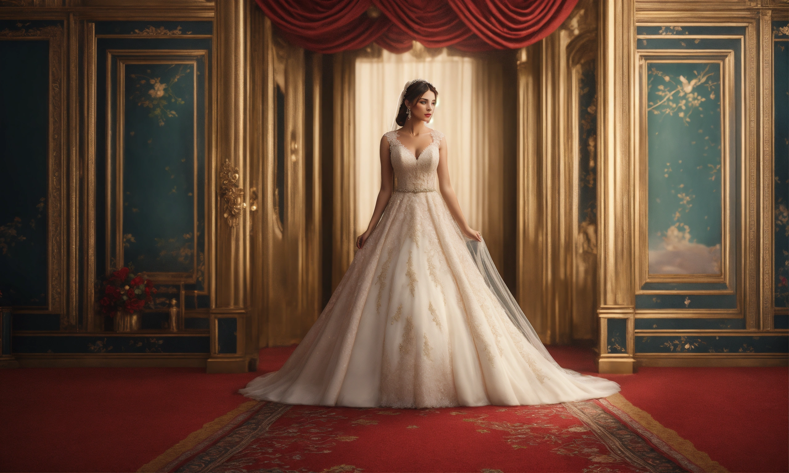 Lexica - Luxury bridal realistic border, 8k ultra high definition ...