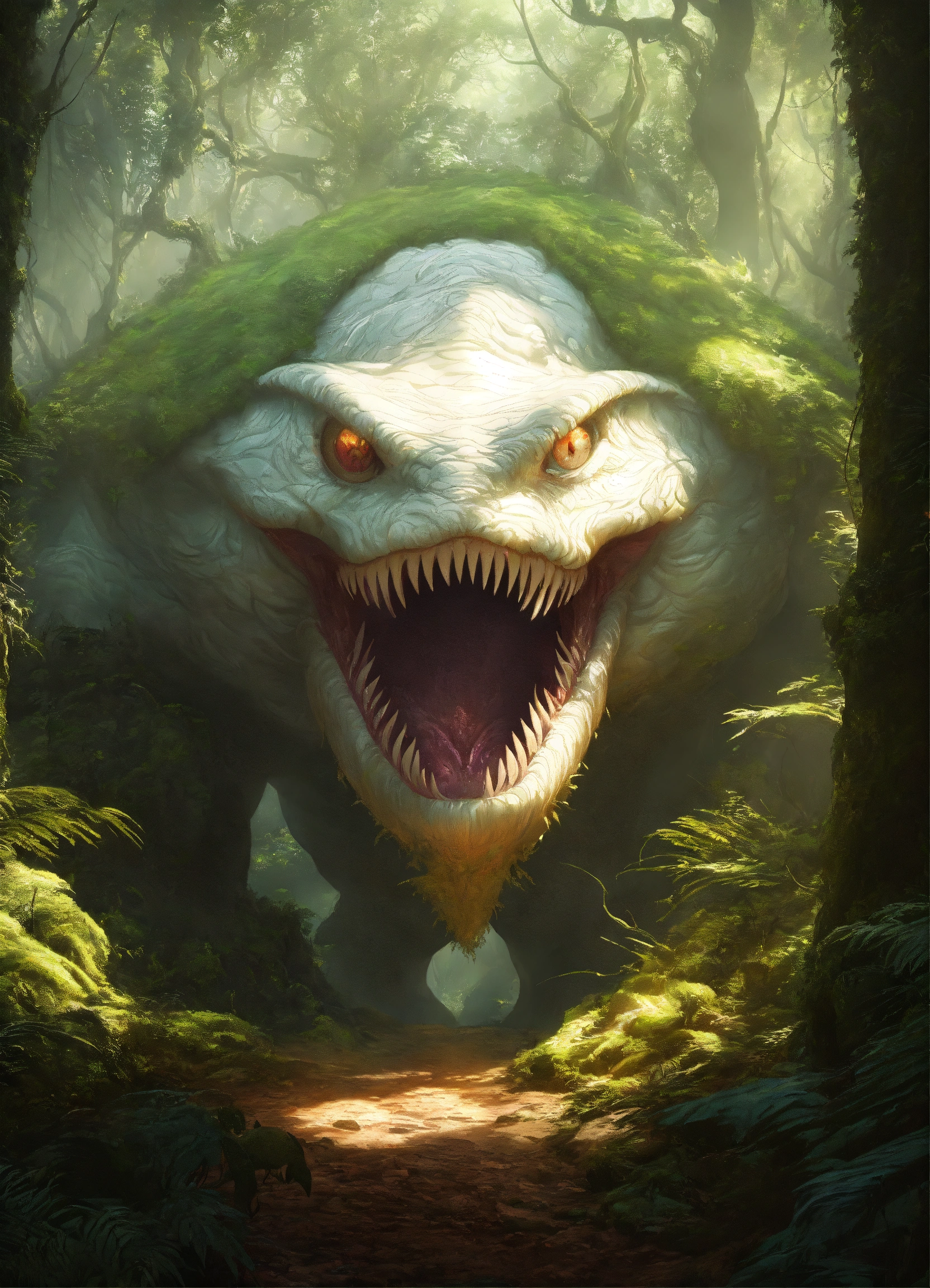 Lexica - A giant albino monster with only one cyclopean eye and the big ...