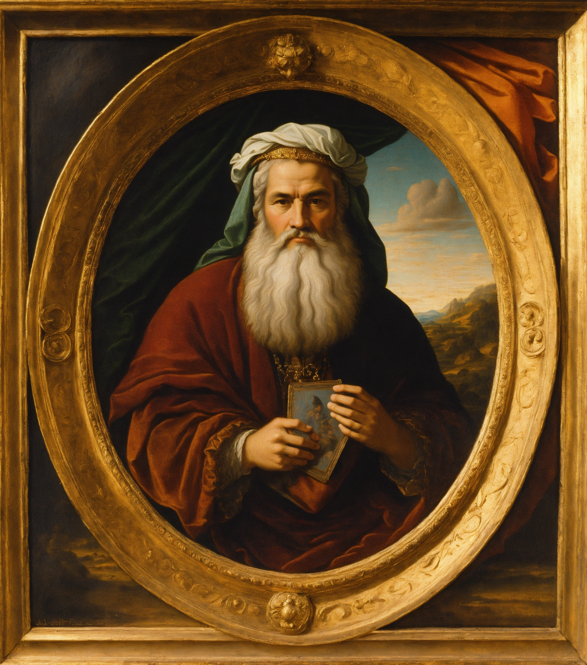 Lexica - Renaissance portrait painting of the old prophet ezekiel