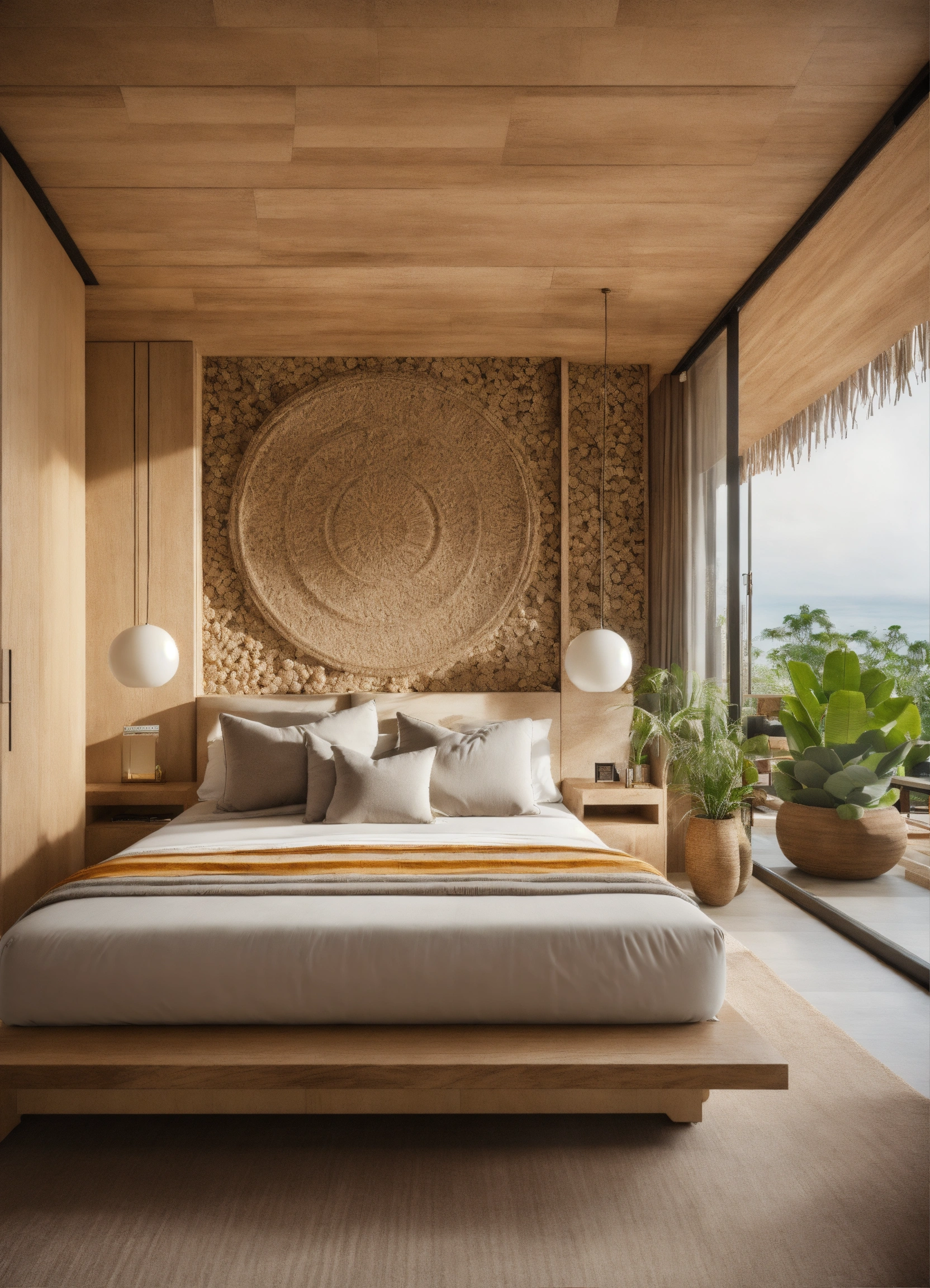 Lexica - Ultra realistic photo of Modern take on bali inspired low ...