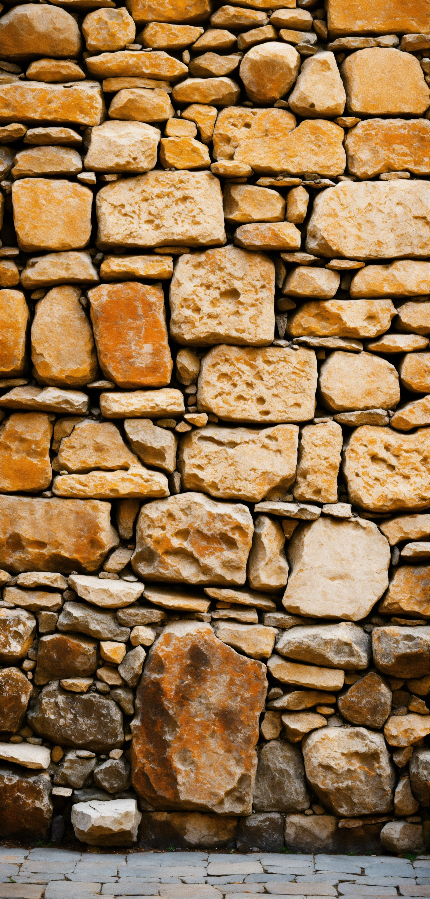 Lexica - Ottoman-era stone and mortar wall texture