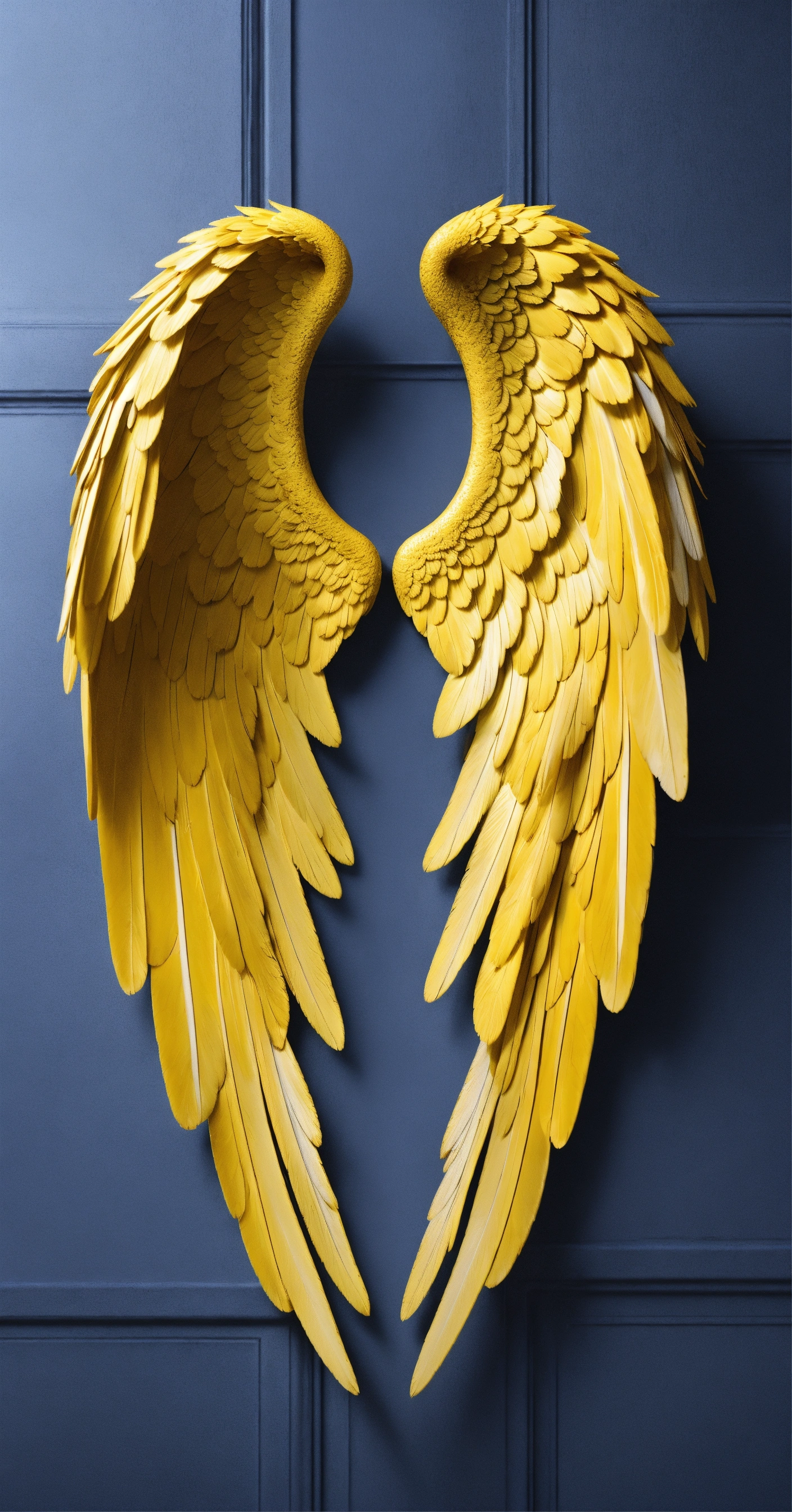 Lexica - Beautiful and perfect small angel wings in yellow with white ...