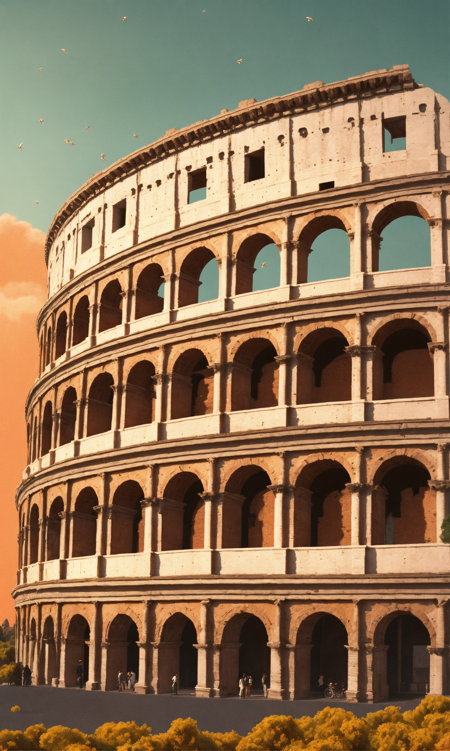 Lexica - Create a hyper-realistic image of Colosseum in the unique and ...
