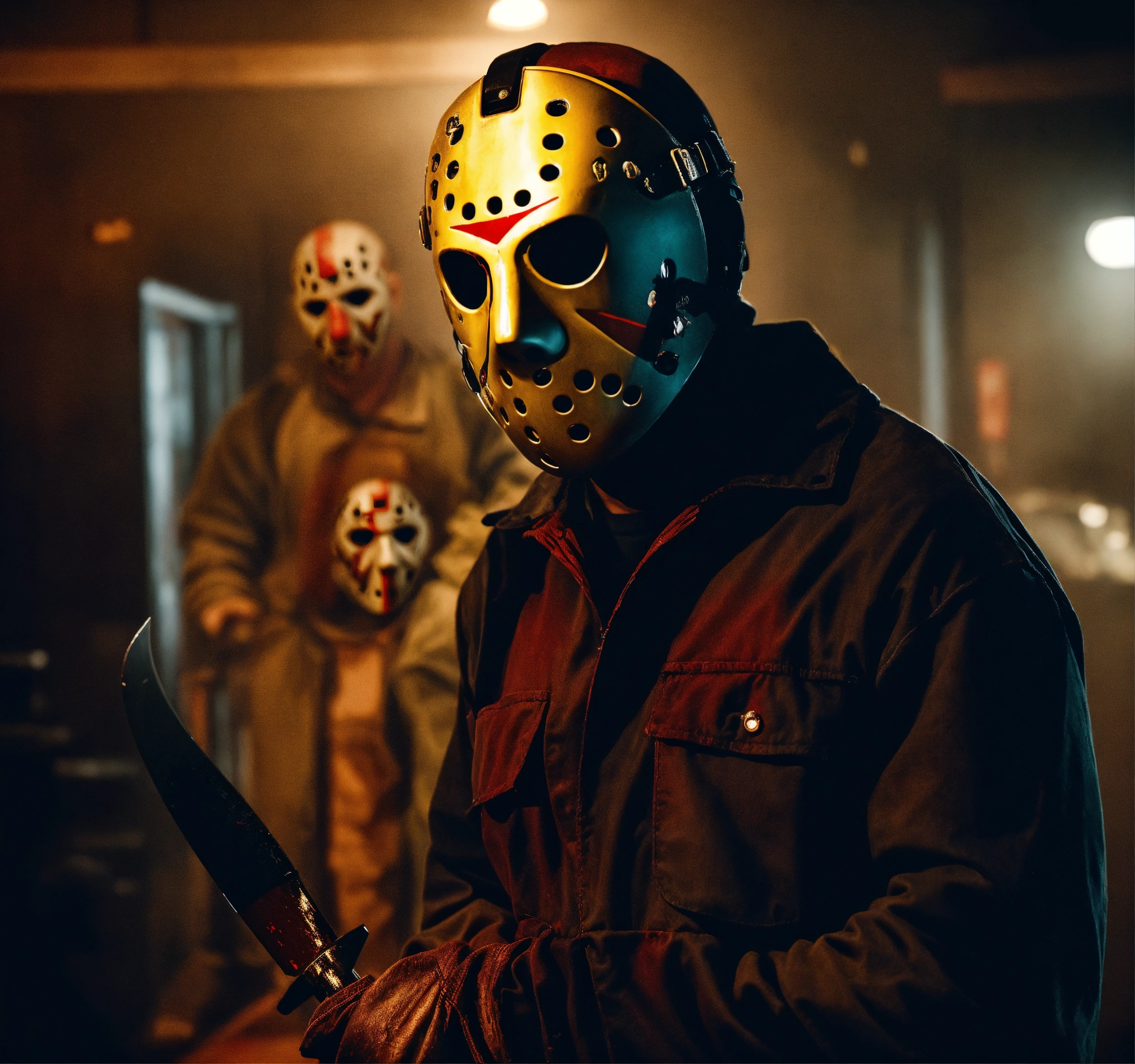 Lexica - Realistic, cinematic photo of Jason Voorhees of Friday the 13 ...