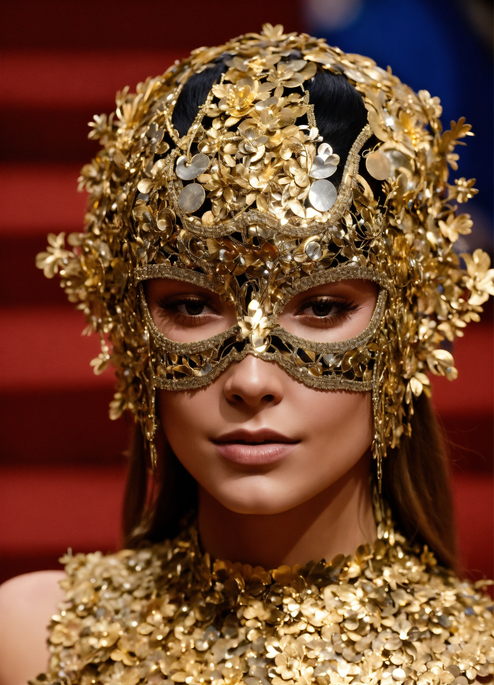 Lexica - A metalic mask designed by Paco Rabanne for the Met Gala
