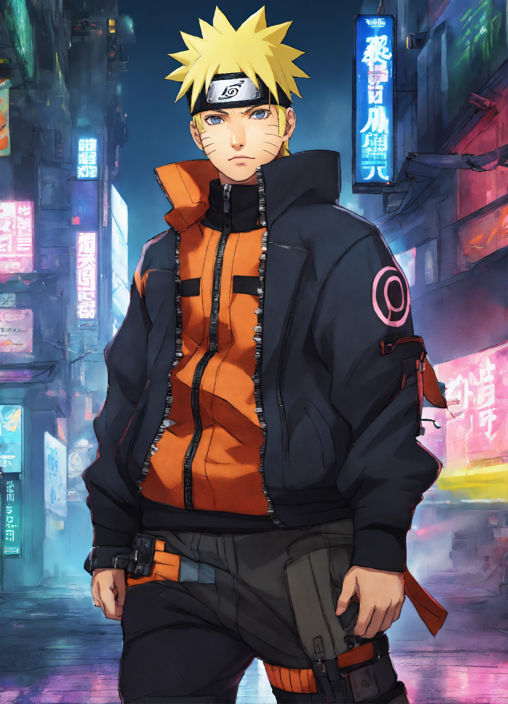 Lexica - Naruto in cyberpunk more details