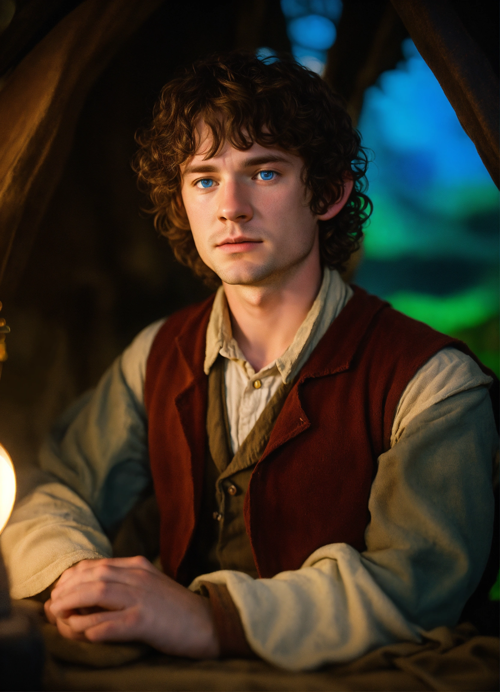 Lexica - A young white man, from the shire, with brown hair and bright ...