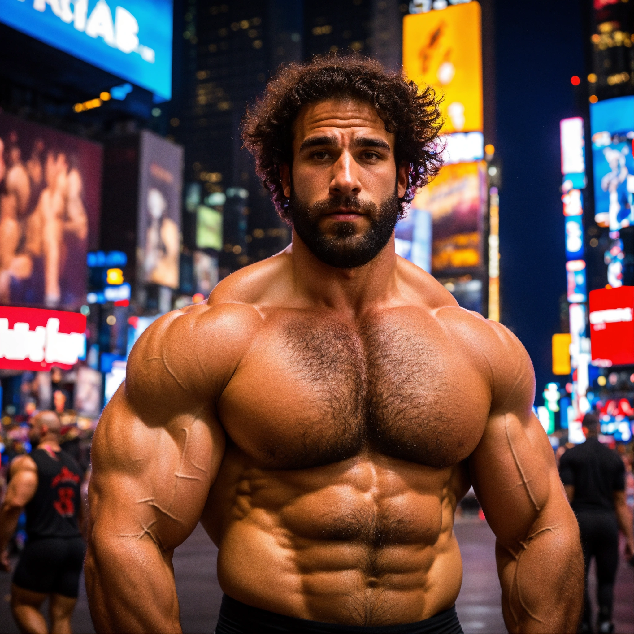 Lexica - 30-year-old hairy Israeli man with big muscles, big ...