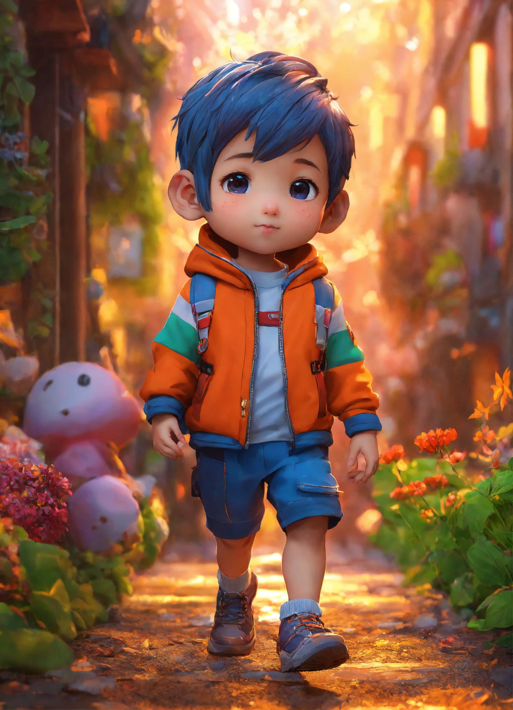 Lexica - 4d photographic image of full body image of a cute little ...