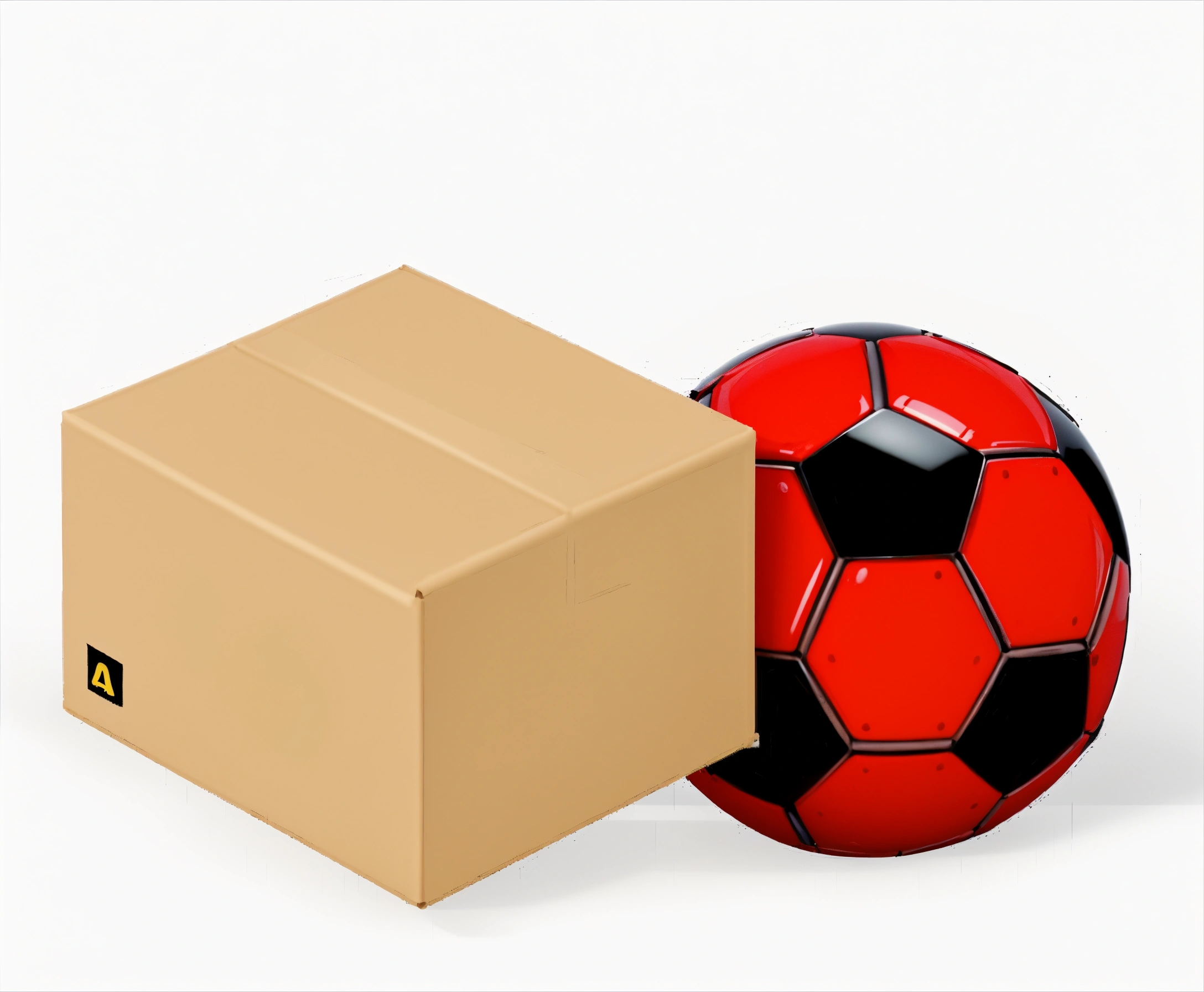 Lexica - A ball under the box big box , full body image of a cute ...