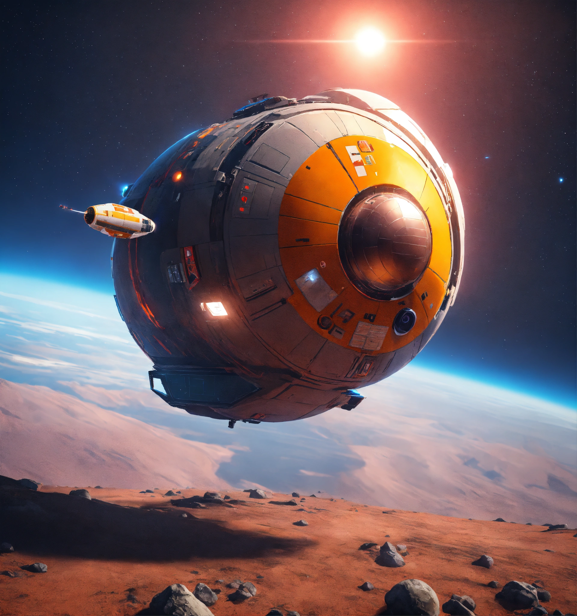 Lexica - A small emergency escape pod spins out of control towards a ...