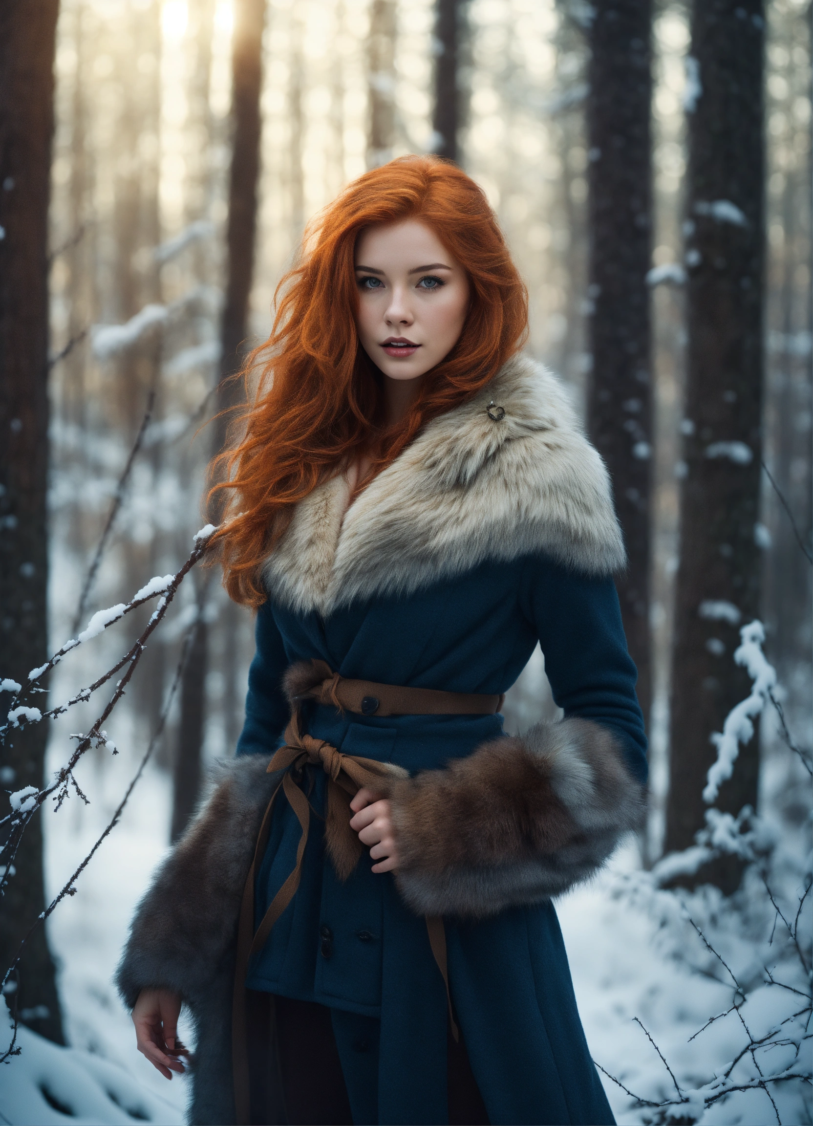 Lexica - Ginger hair, young woman, full body, werewolf, fantasy, omega ...